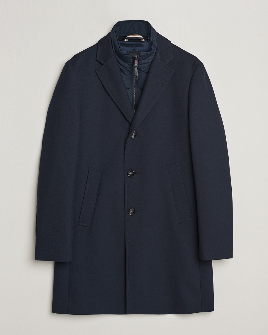 Oscar Jacobson Johnson Coat Navy | Herr - Care of Carl