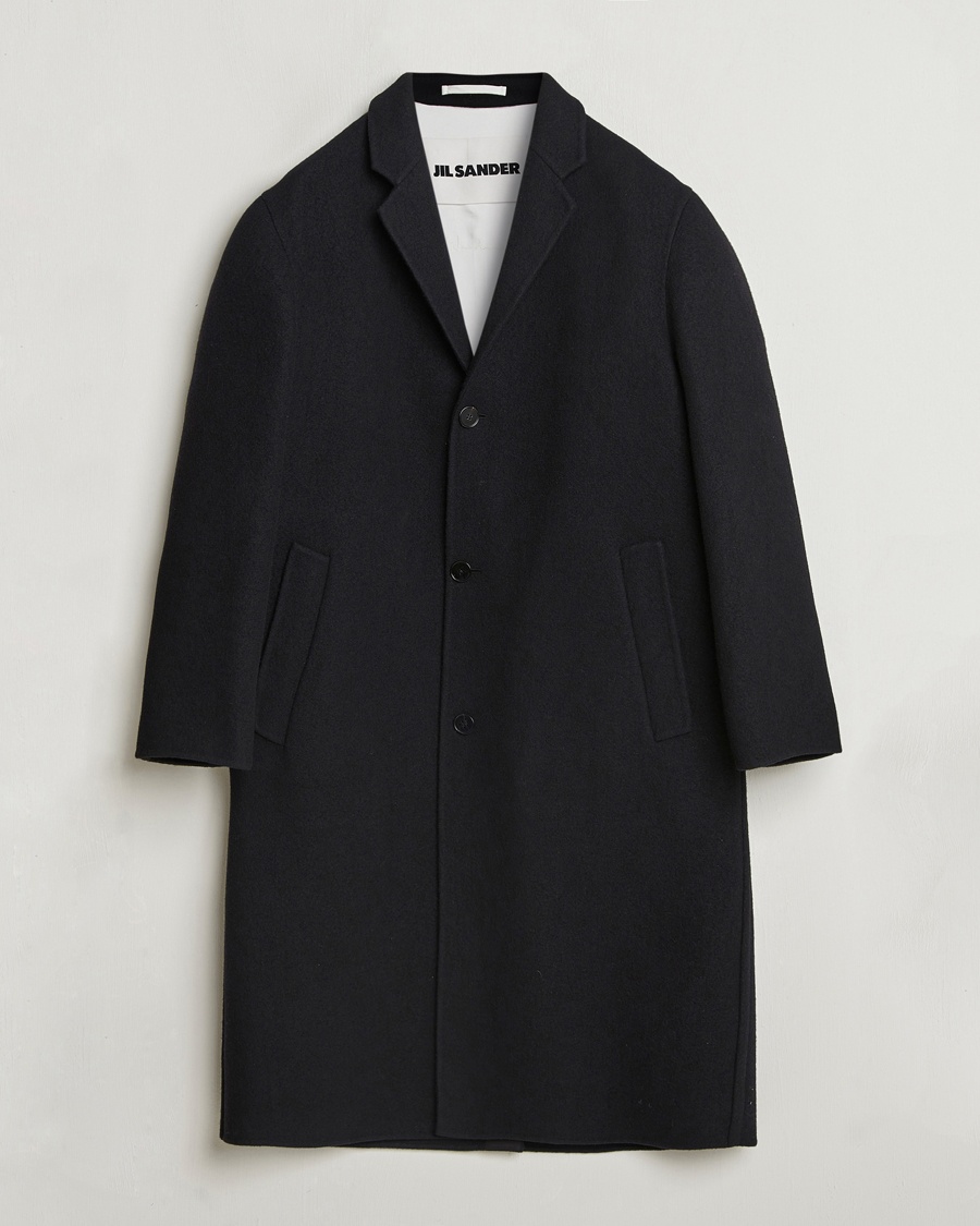 Oscar Jacobson Johnson Coat Navy | Herr - Care of Carl
