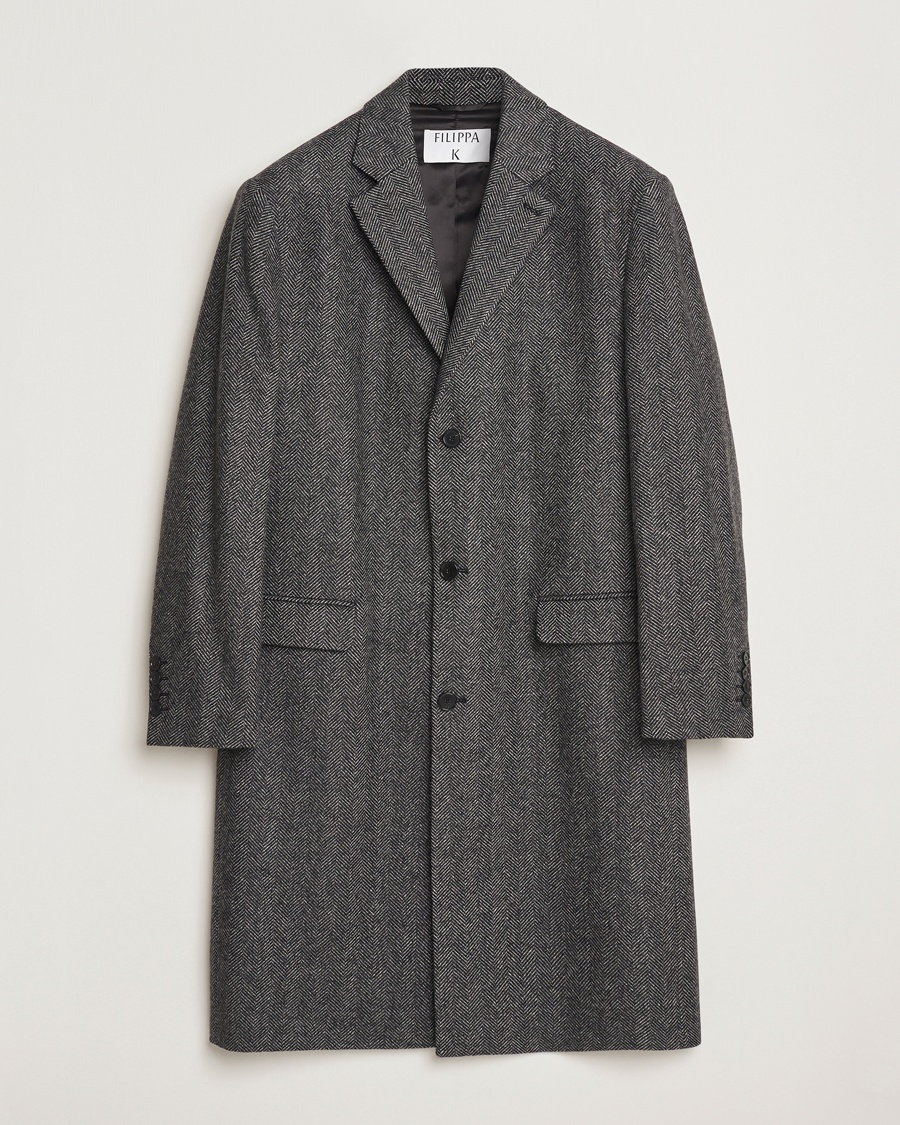 Oscar Jacobson Johnson Coat Navy | Herr - Care of Carl