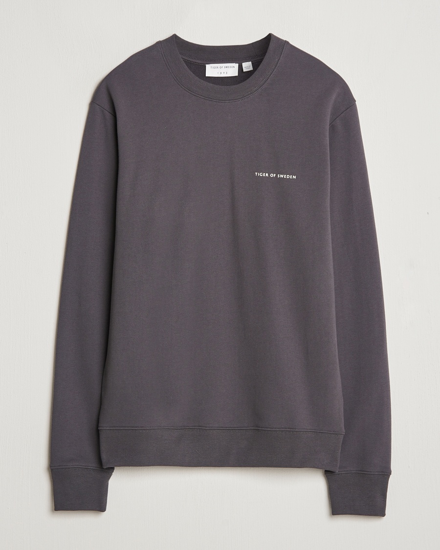 Colorful Standard Classic Organic Crew Neck Sweat Storm Grey | Herr - Care