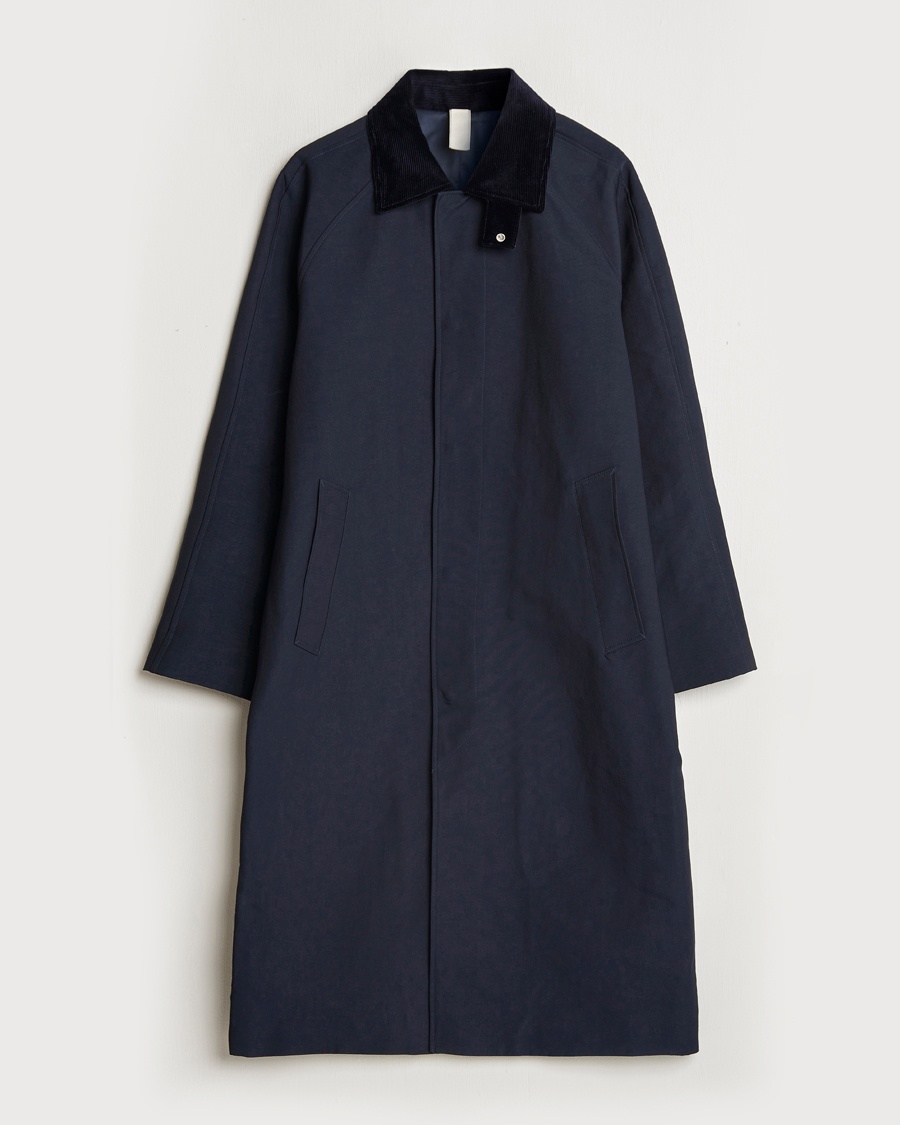 Oscar Jacobson Johnson Coat Navy | Herr - Care of Carl