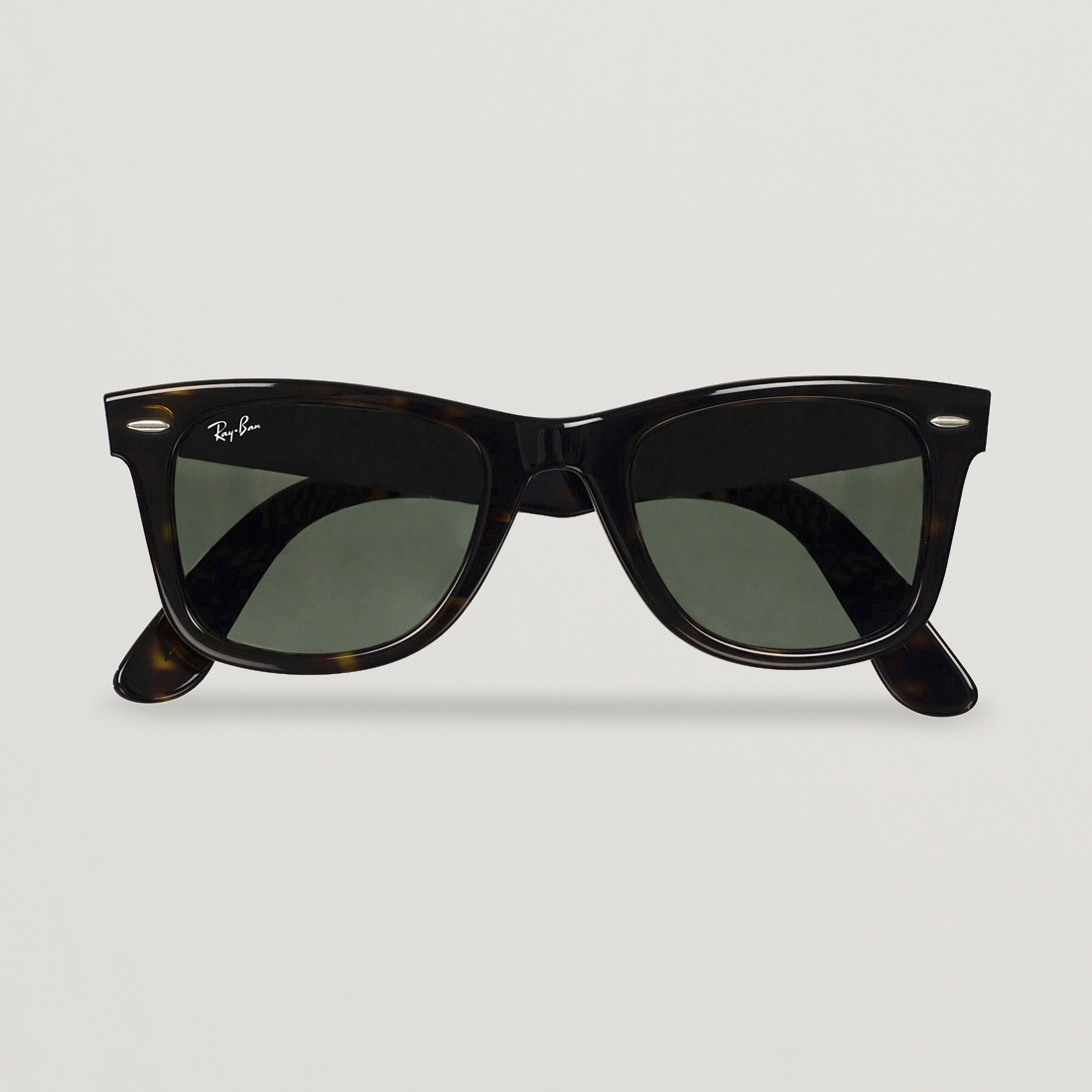 Ray-Ban Original Wayfarer Sunglasses Tortoise/Crystal Green | Herr - Care o