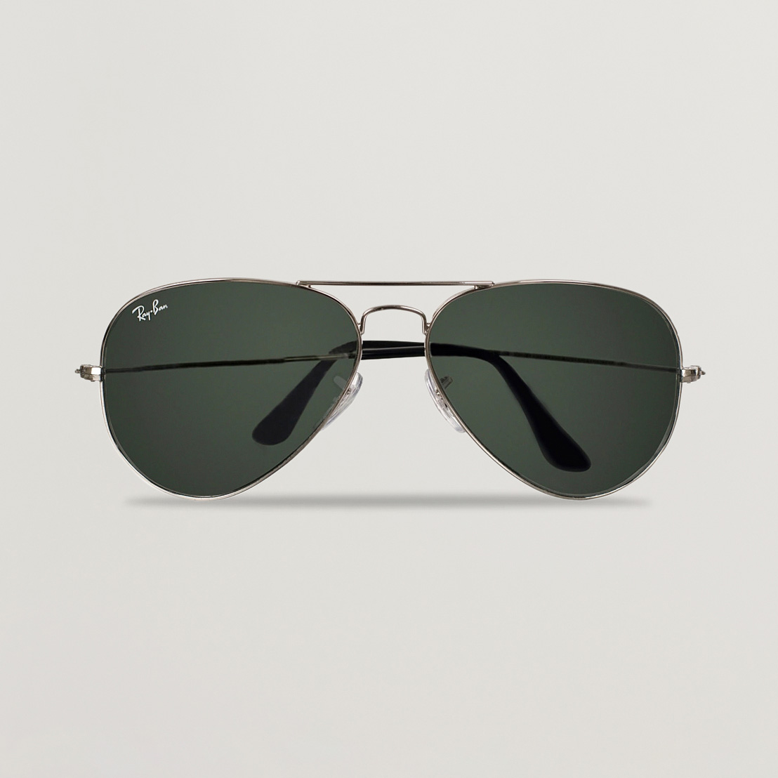 Ray-Ban 0RB3025 Aviator Large Metal Sunglasses Silver/Grey Mirror | Herr