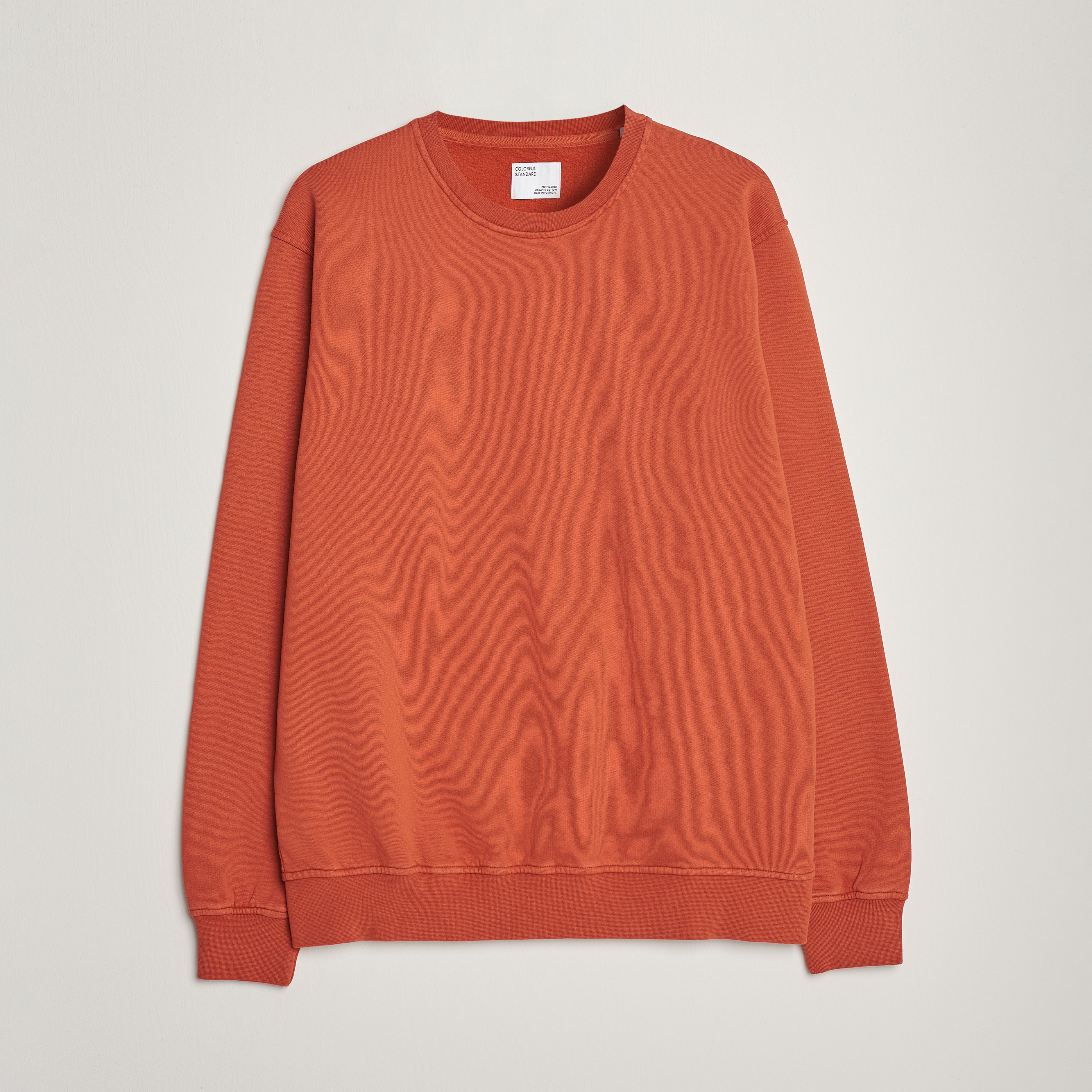 Colorful Standard Classic Organic Crew Neck Sweat Dark Amber | Herr - Care