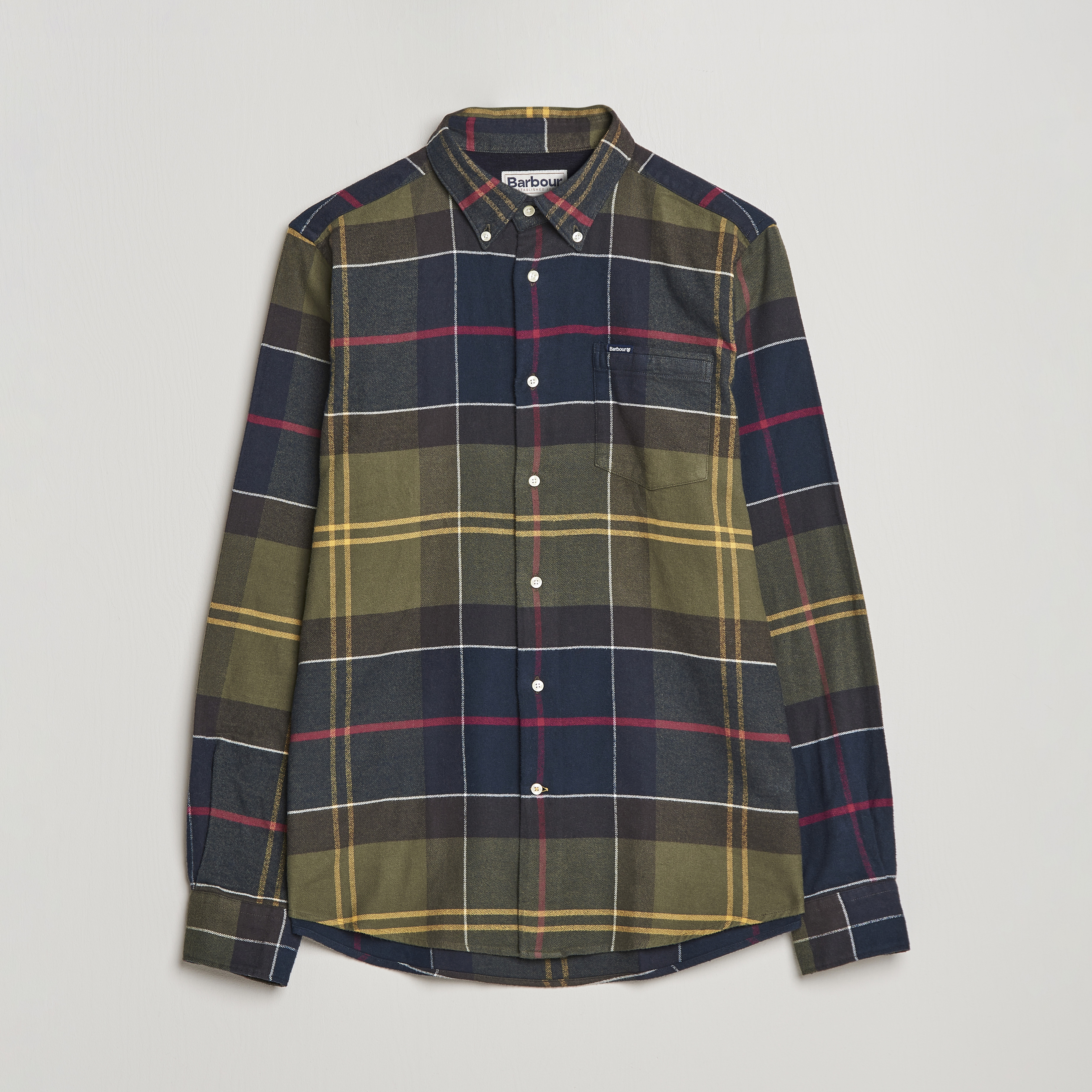 Barbour Lifestyle Ederton Flannel Check Shirt Classic Tartan | Herr - Care