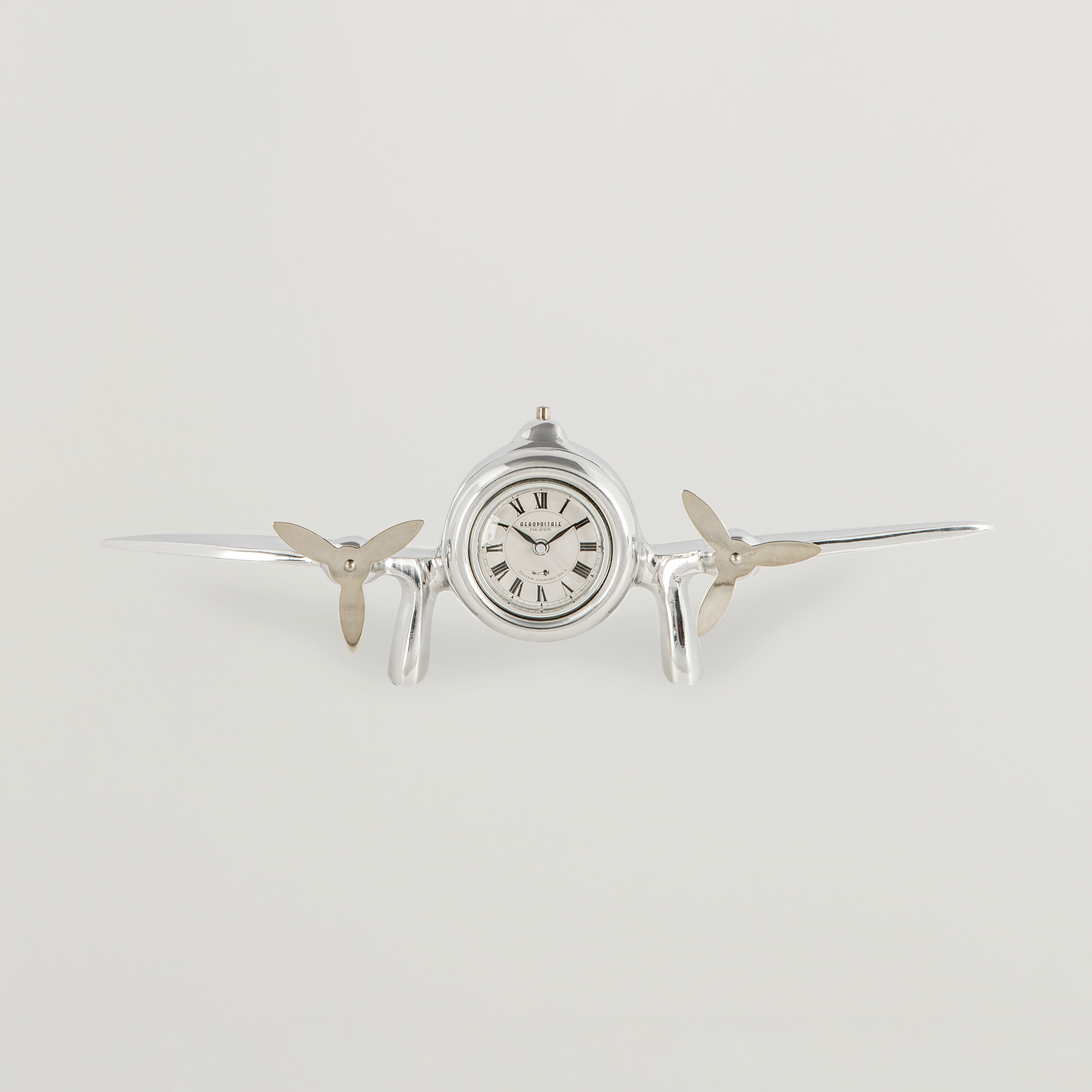 Authentic Models Art Deco Flight Clock Silver | Herr - Care of Carl