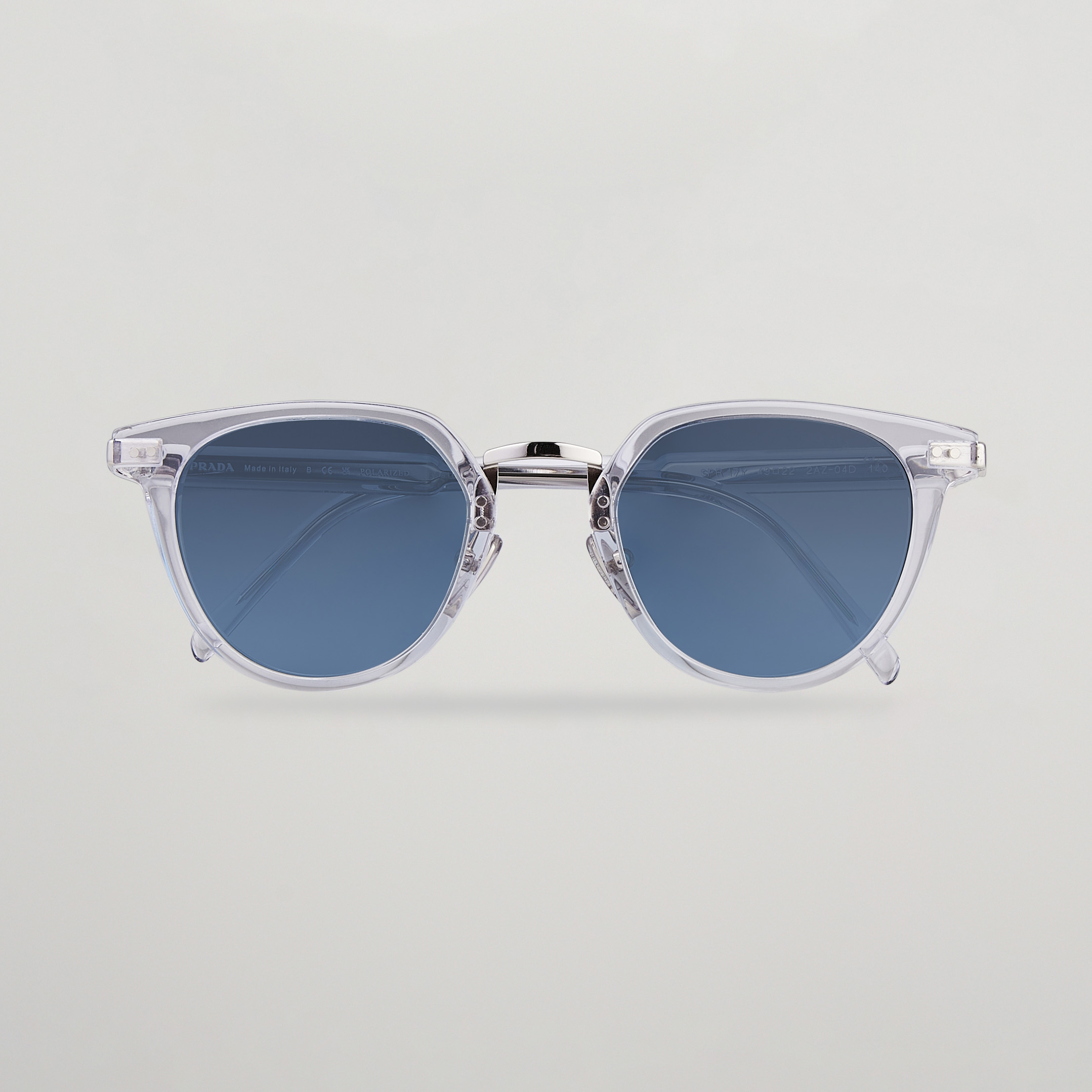 Prada Eyewear 0PR 17YS Polarized Sunglasses Transparent | Herr - Care of Ca