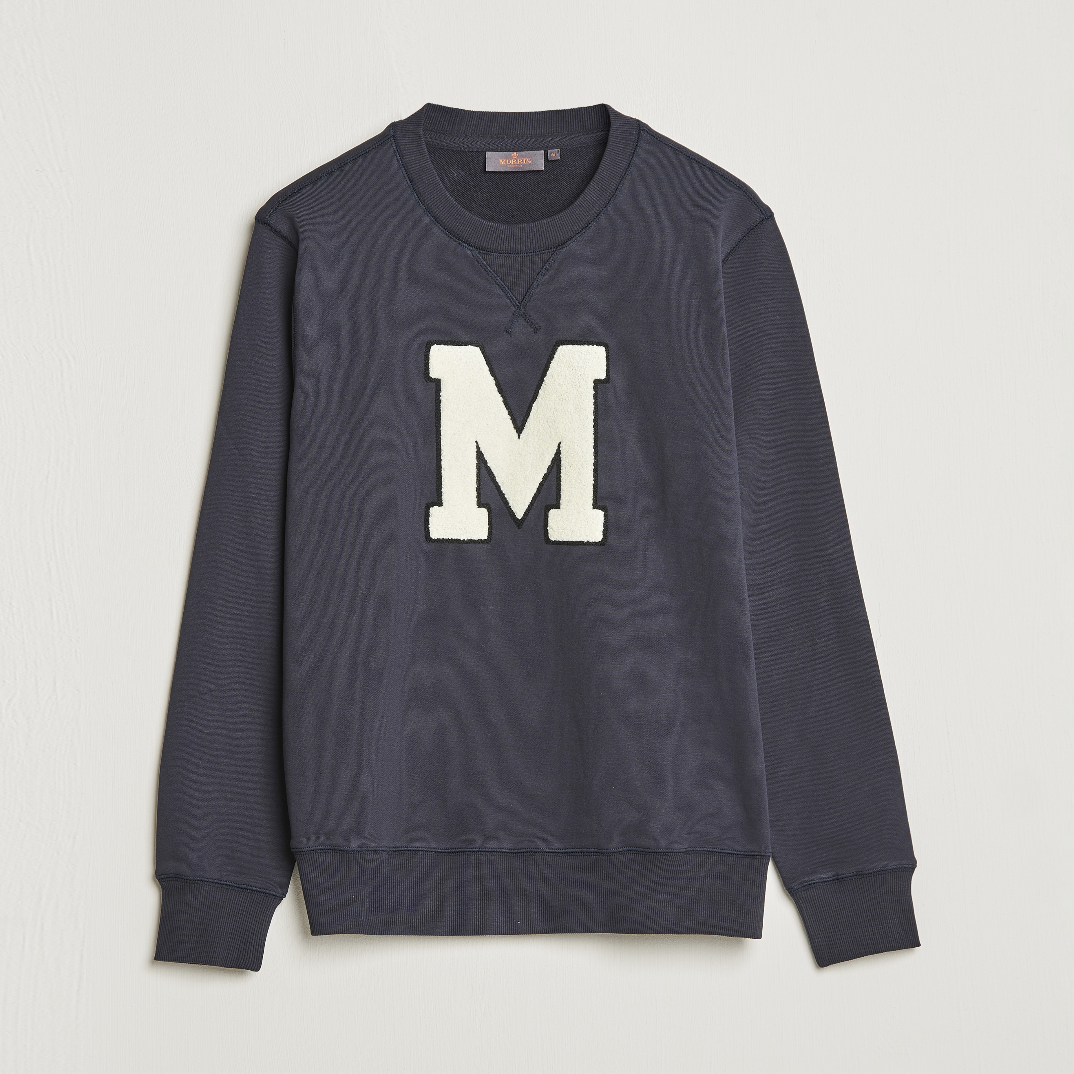 Morris Leoni Logo Sweatshirt Old Blue | Herr - Care of Carl