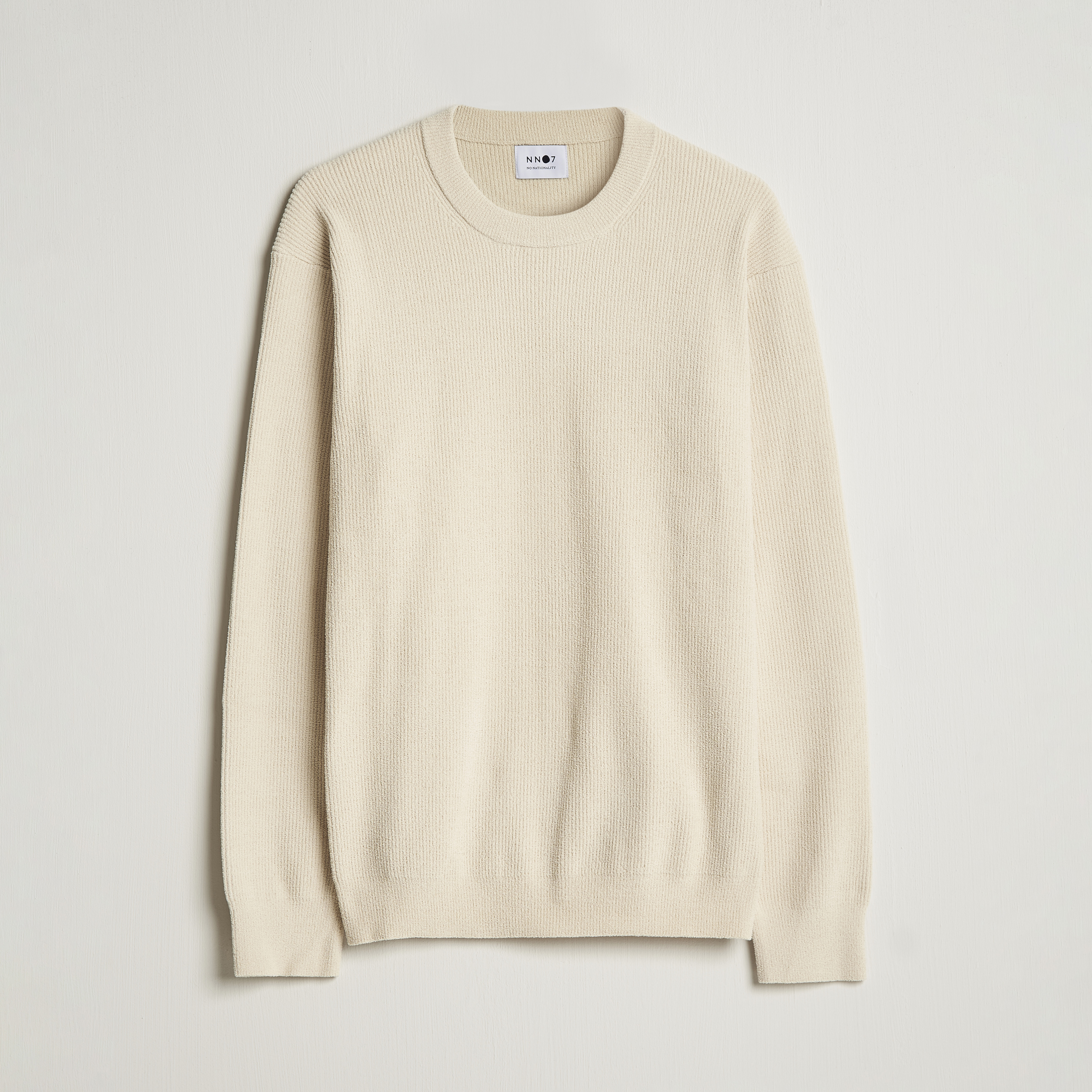 NN07 Danny Knitted Sweater Ecru | Herr - Care of Carl