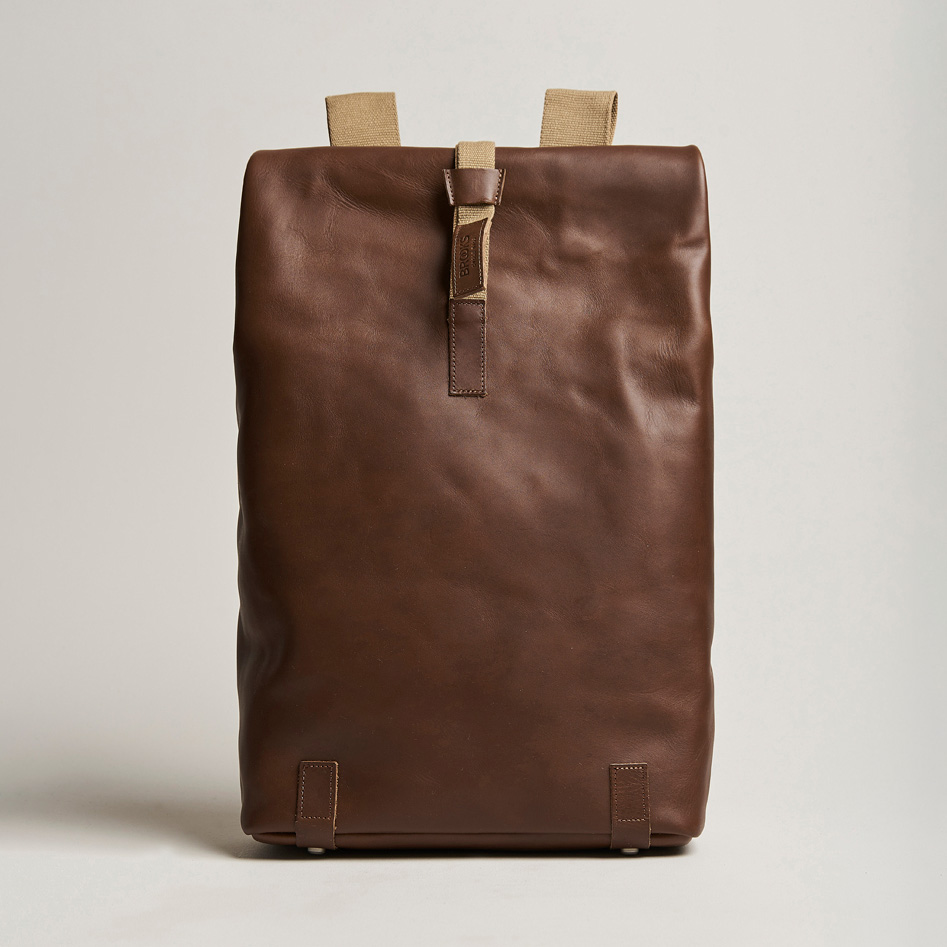 Brooks England Pickwick Large Leather Backpack Dark Tan | Herr - Care of Ca