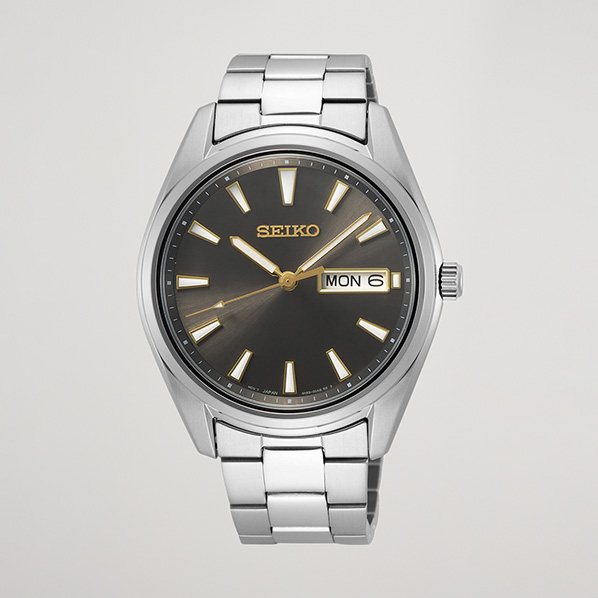 Seiko Classic Day Date 40mm Steel Grey Dial | Herr - Care of Carl
