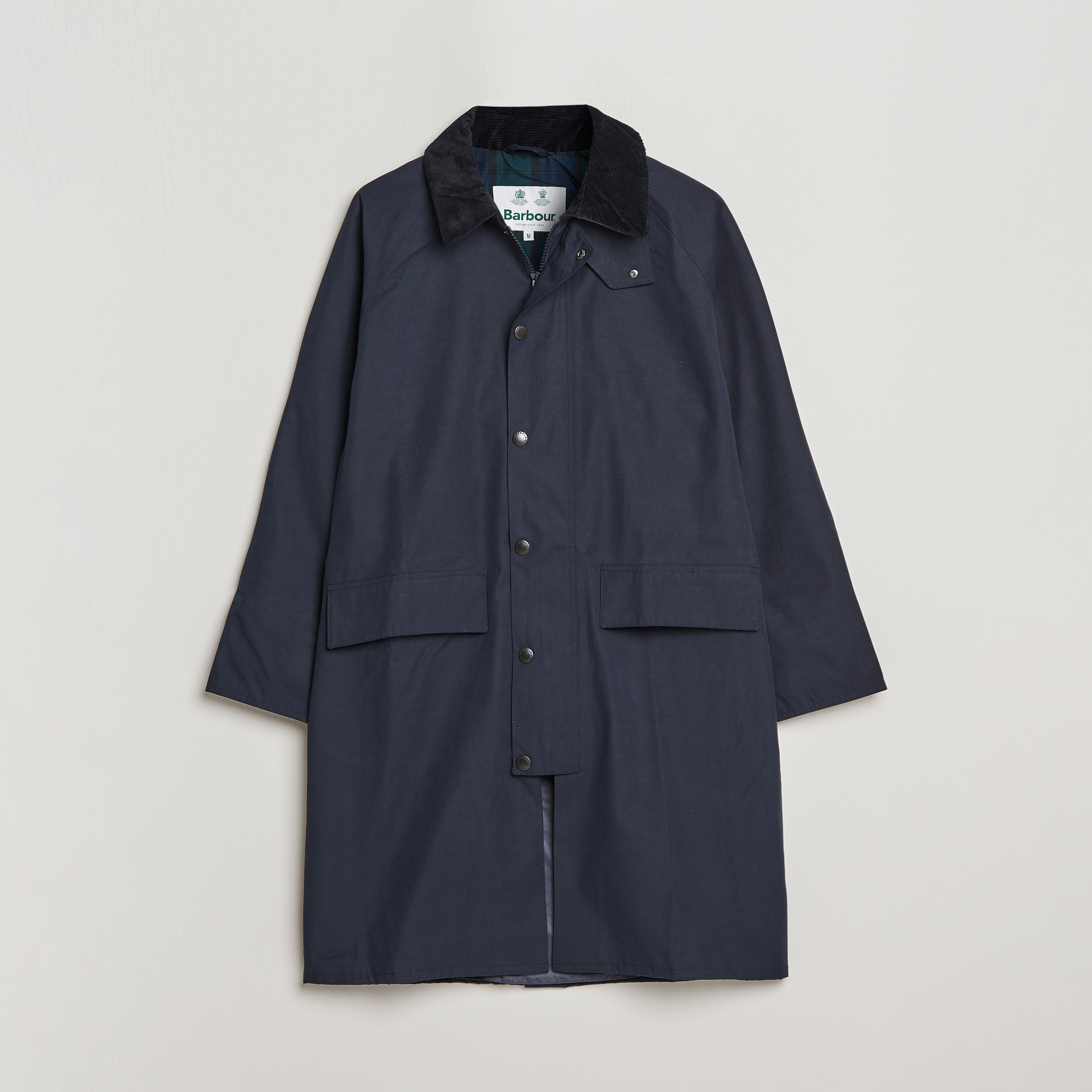 Barbour White Label Waterproof Slim Burghley Jacket Navy | Herr - Care of C