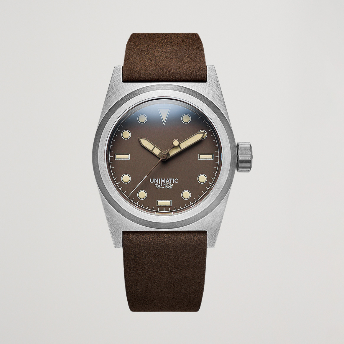UNIMATIC Modello Due Field Watch Mocha Brown | Herr - Care of Carl