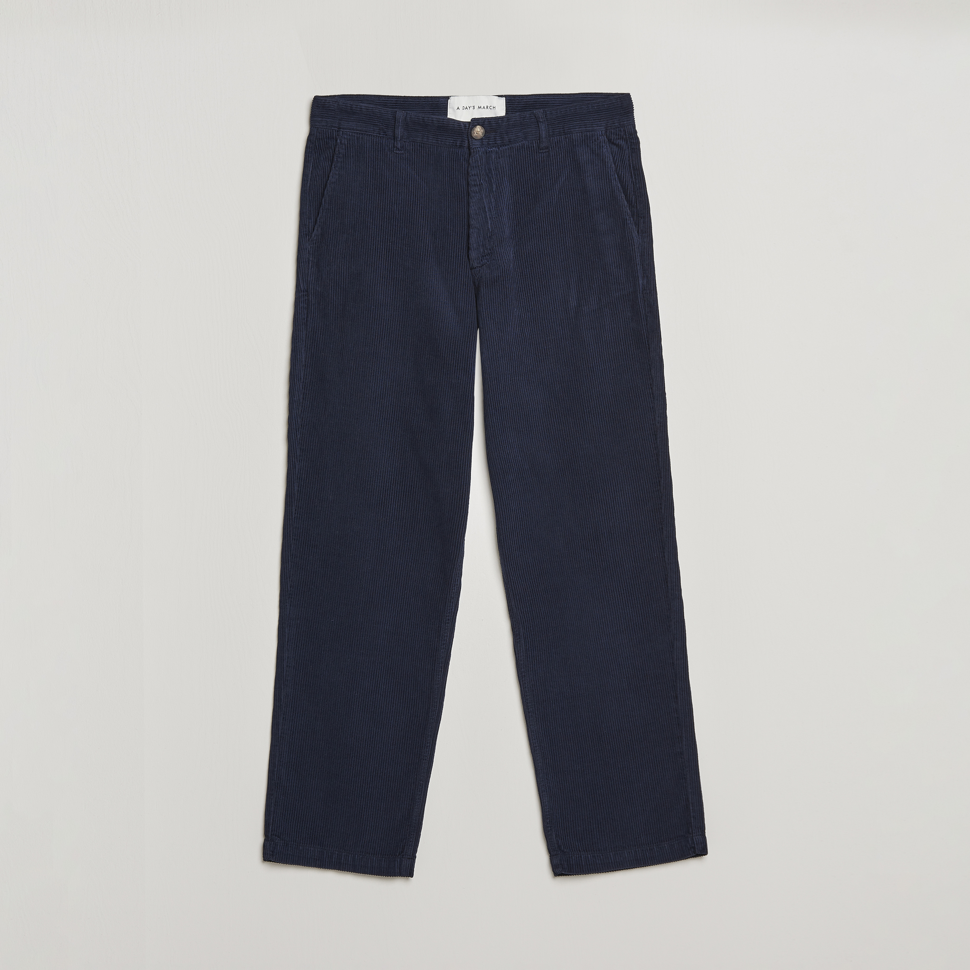 A Day's March Redwood Cord Trousers Navy | Herr - Care of Carl