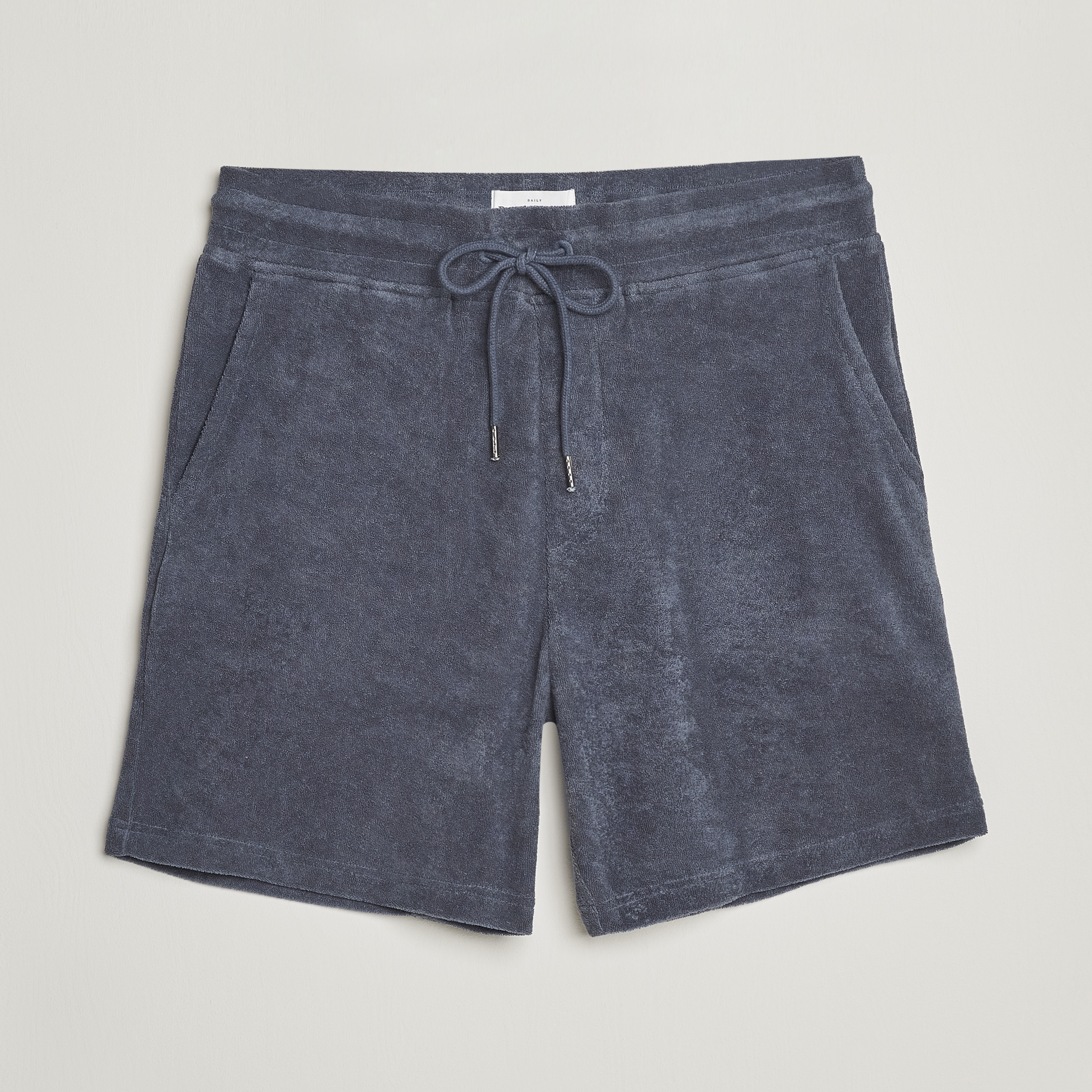Bread & Boxers Terry Drawstring Shorts Smoky Blue | Herr - Care of Carl