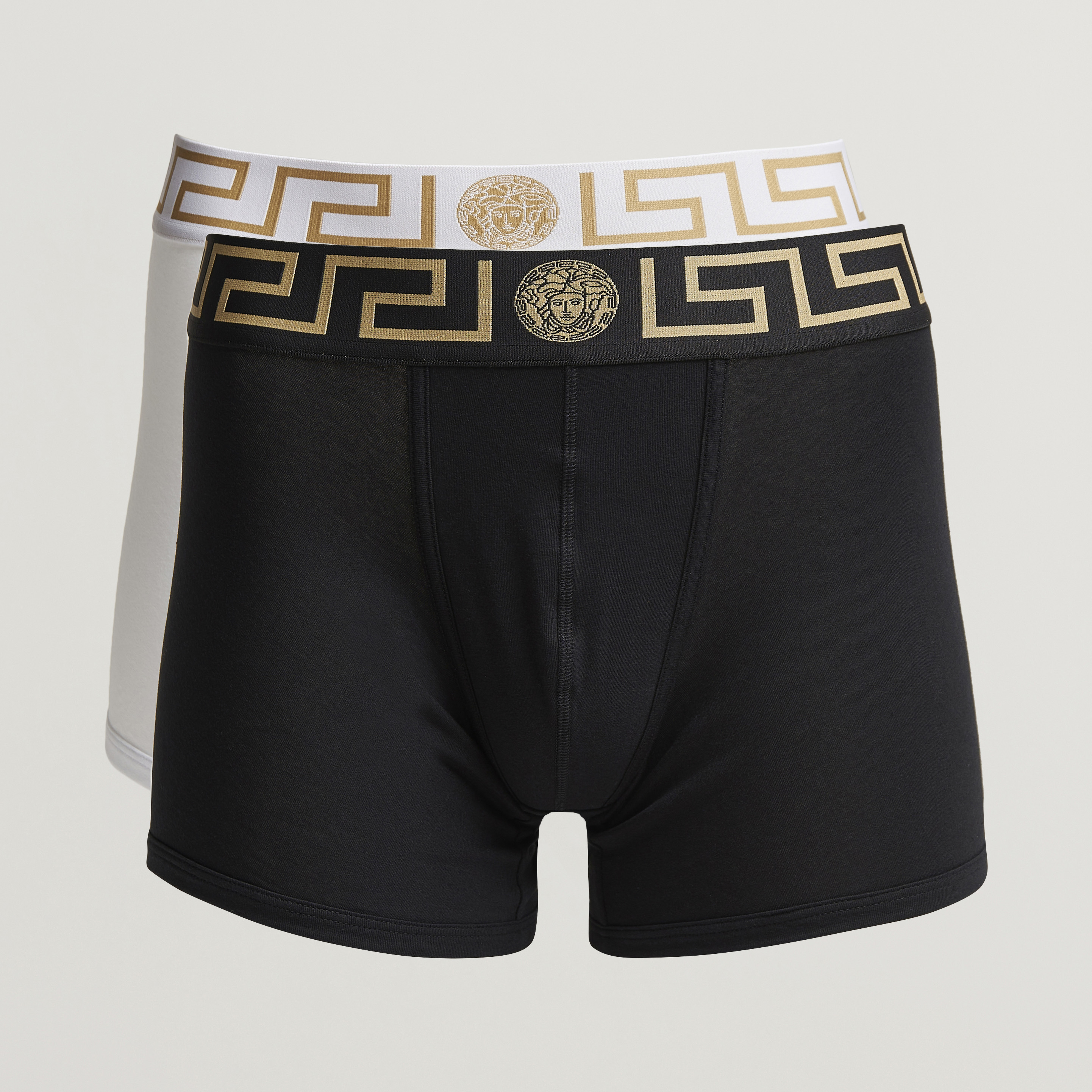 Versace 2-Pack Greca Boxer Briefs Black/White | Herr - Care of Carl