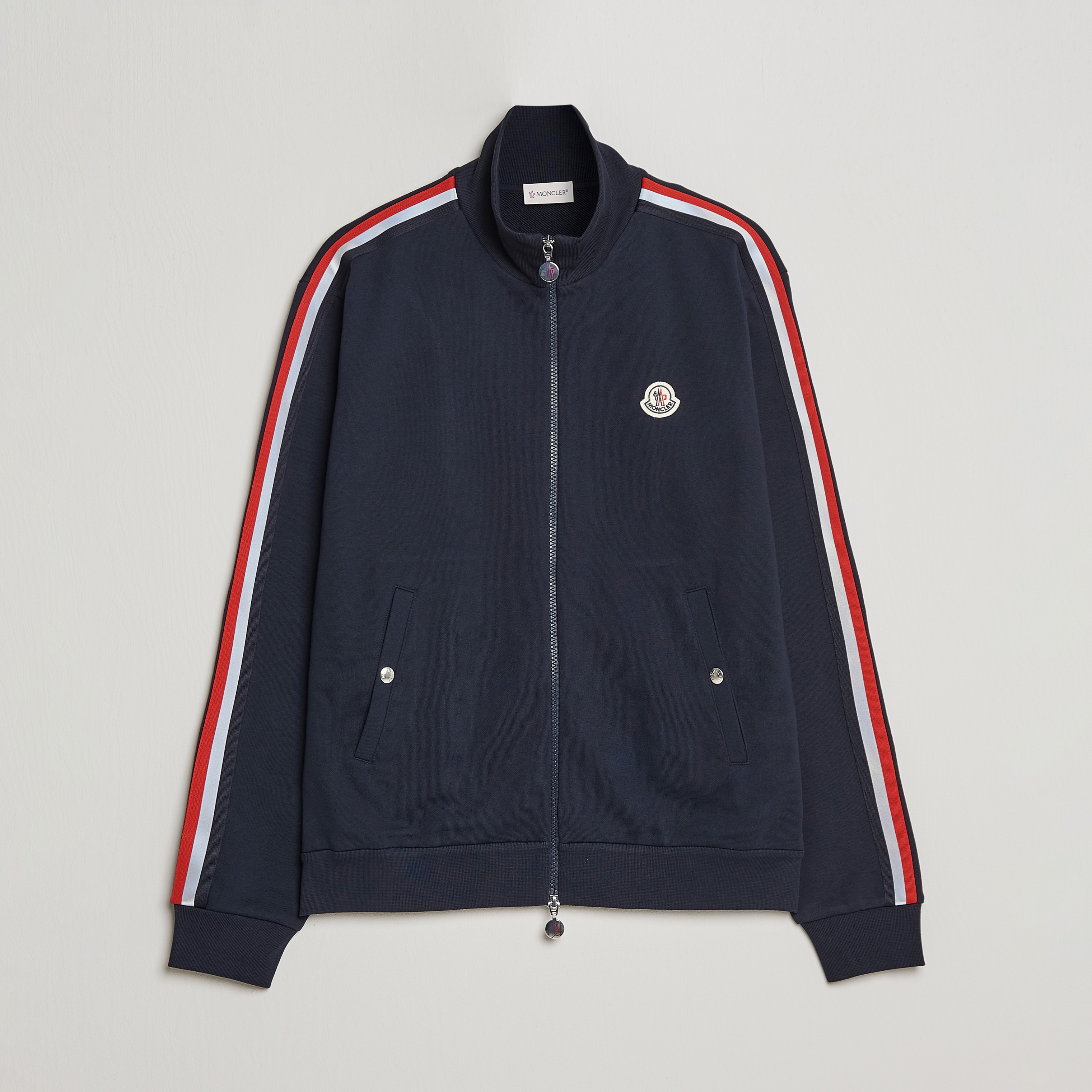 Moncler Zip Cardigan Navy | Herr - Care of Carl