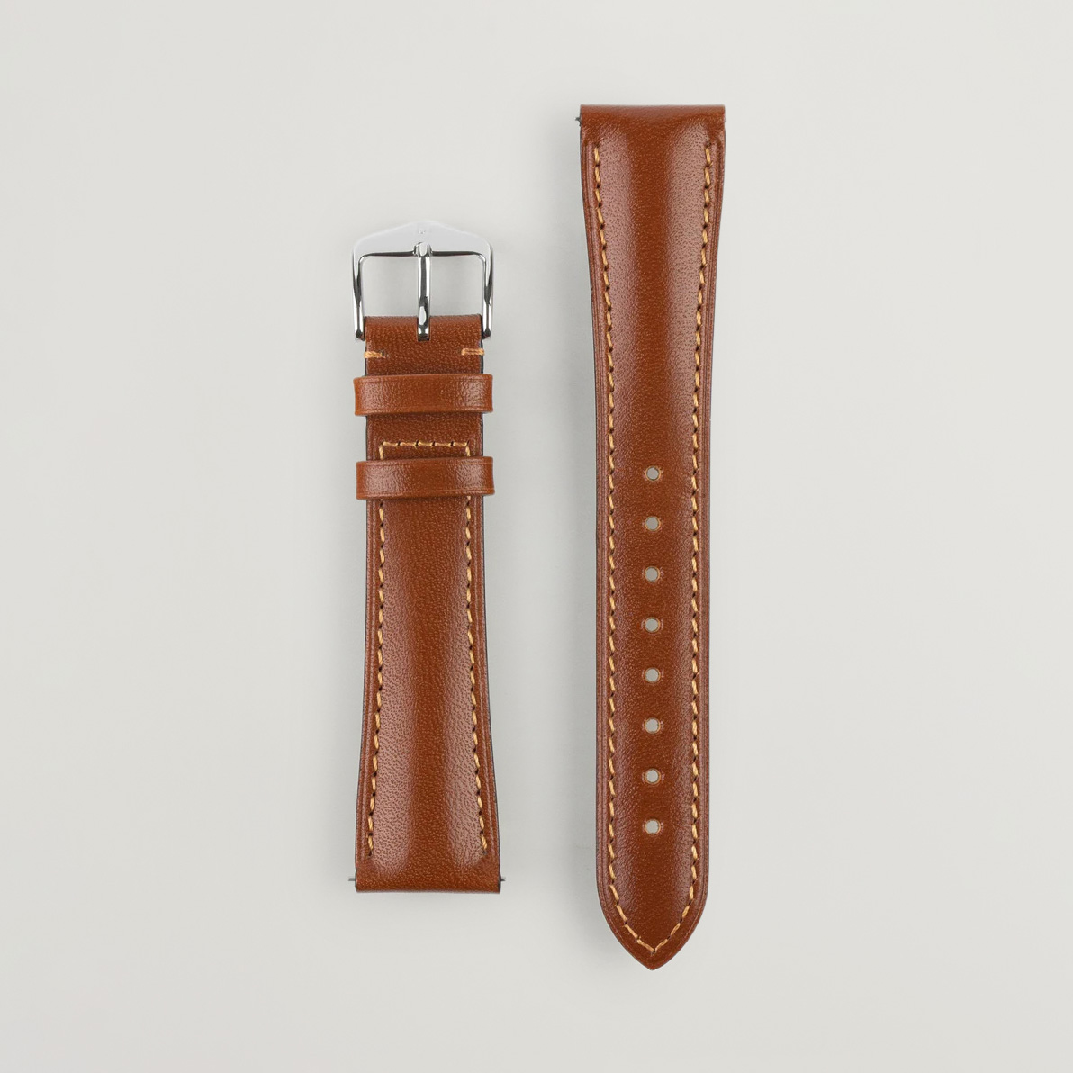 HIRSCH Siena Tuscan Leather Watch Strap Golden Brown | Herr - Care of Carl