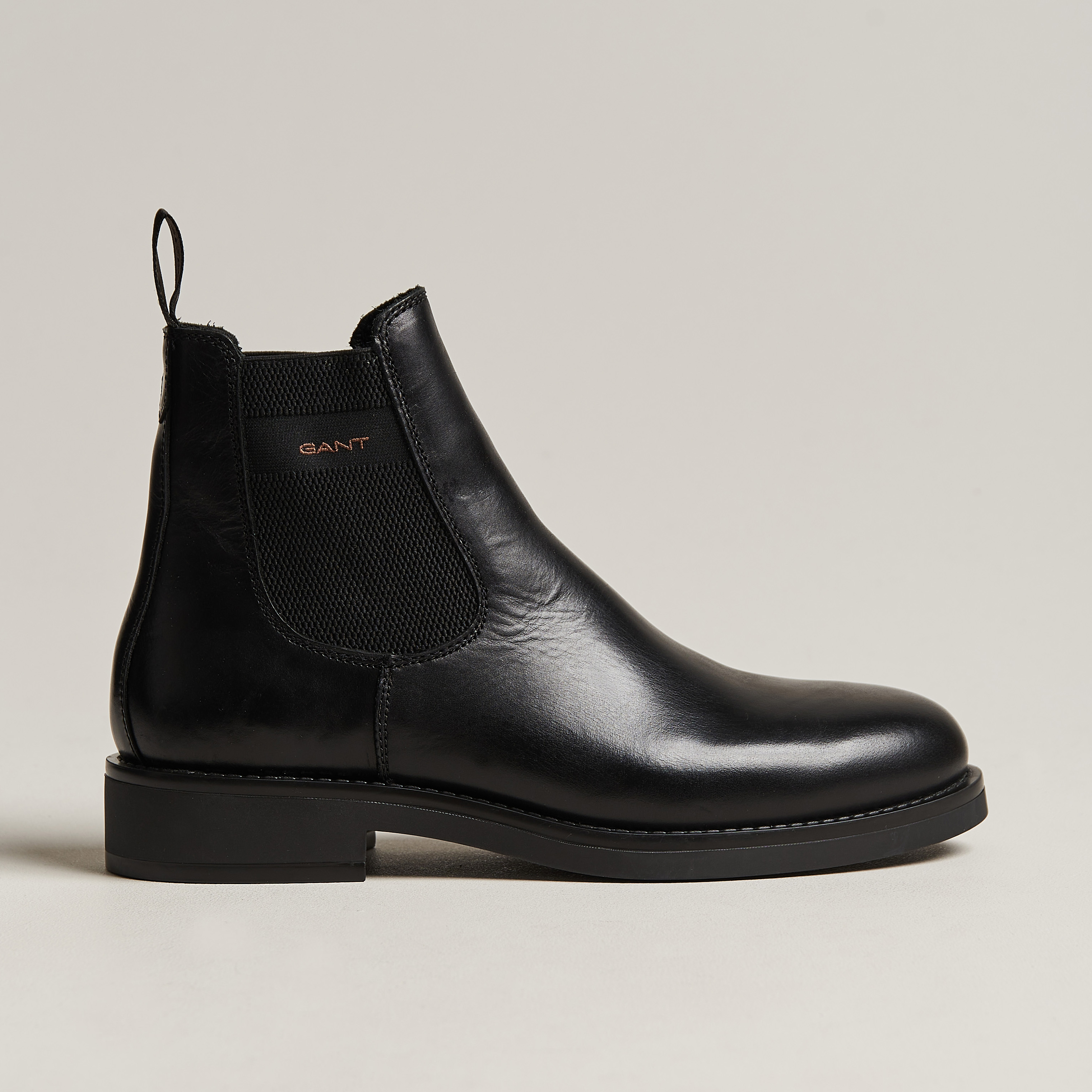 GANT Prepdale Leather Chelsea Boot Black | Herr - Care of Carl