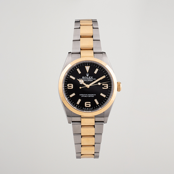 Rolex Pre-Owned Explorer Two Tone 124273 Steel Gold Black | Herr - Care of