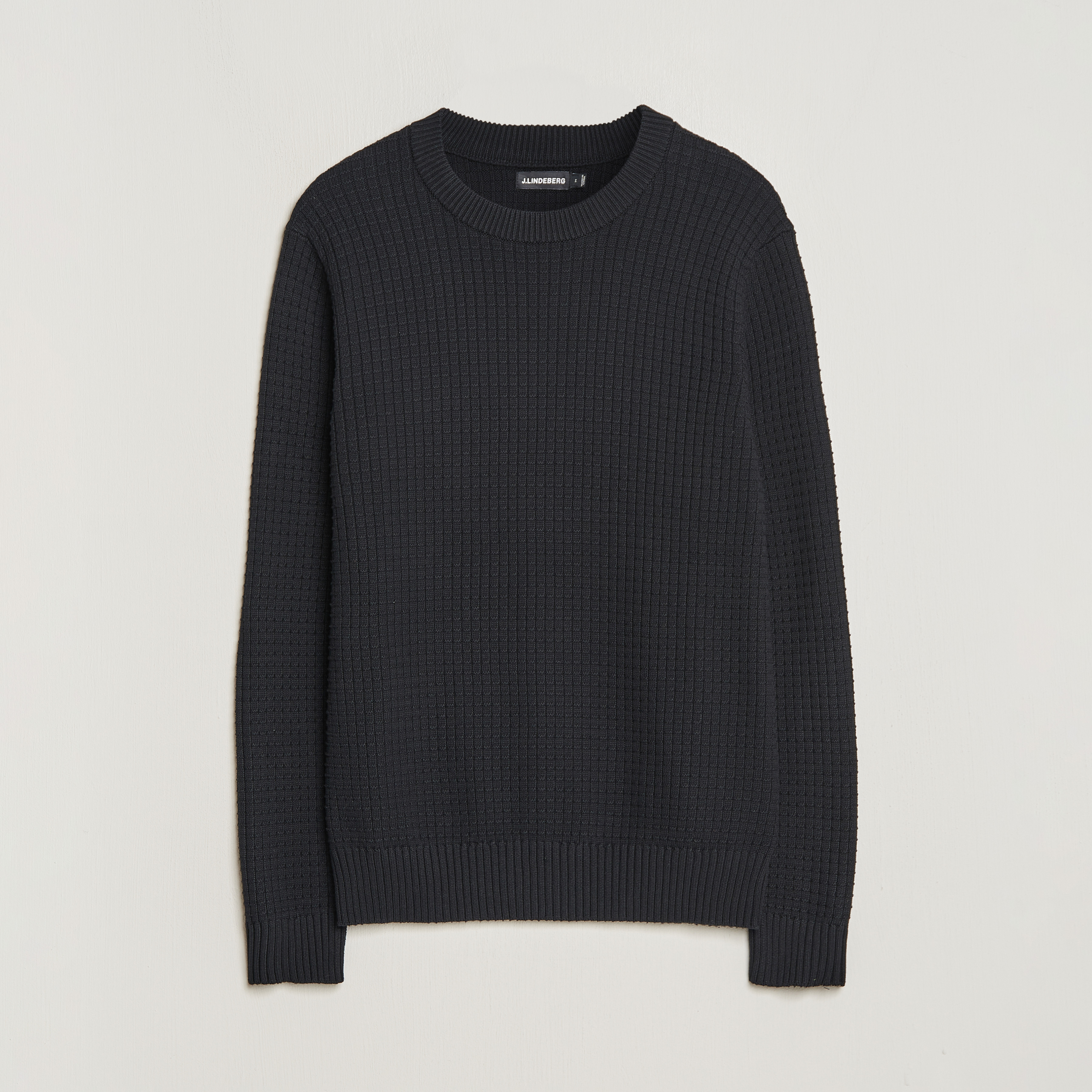 J.Lindeberg Archer Structure Sweater Black | Herr - Care of Carl