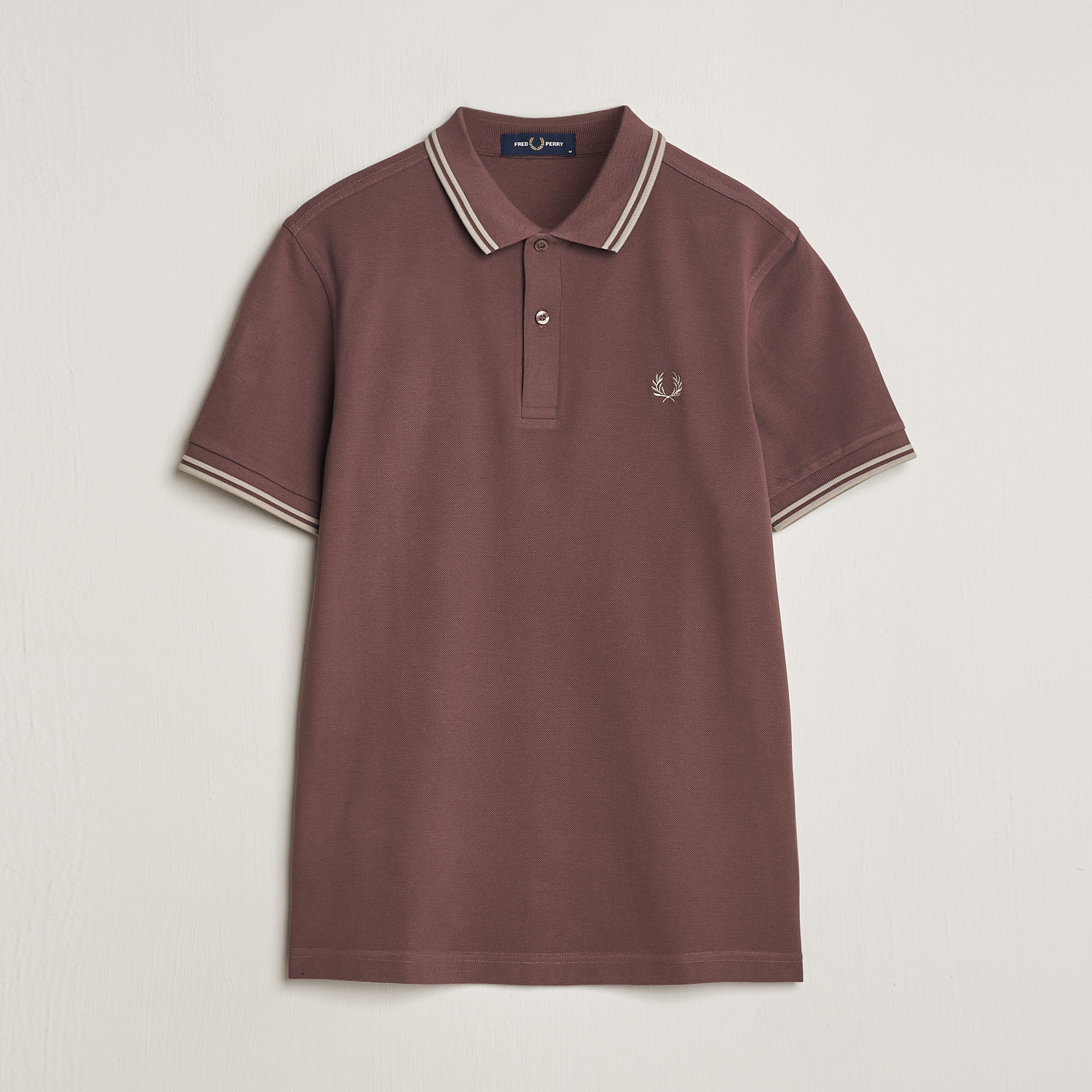 Fred Perry Twin Tipped Polo Shirt Brick Red | Herr - Care of Carl