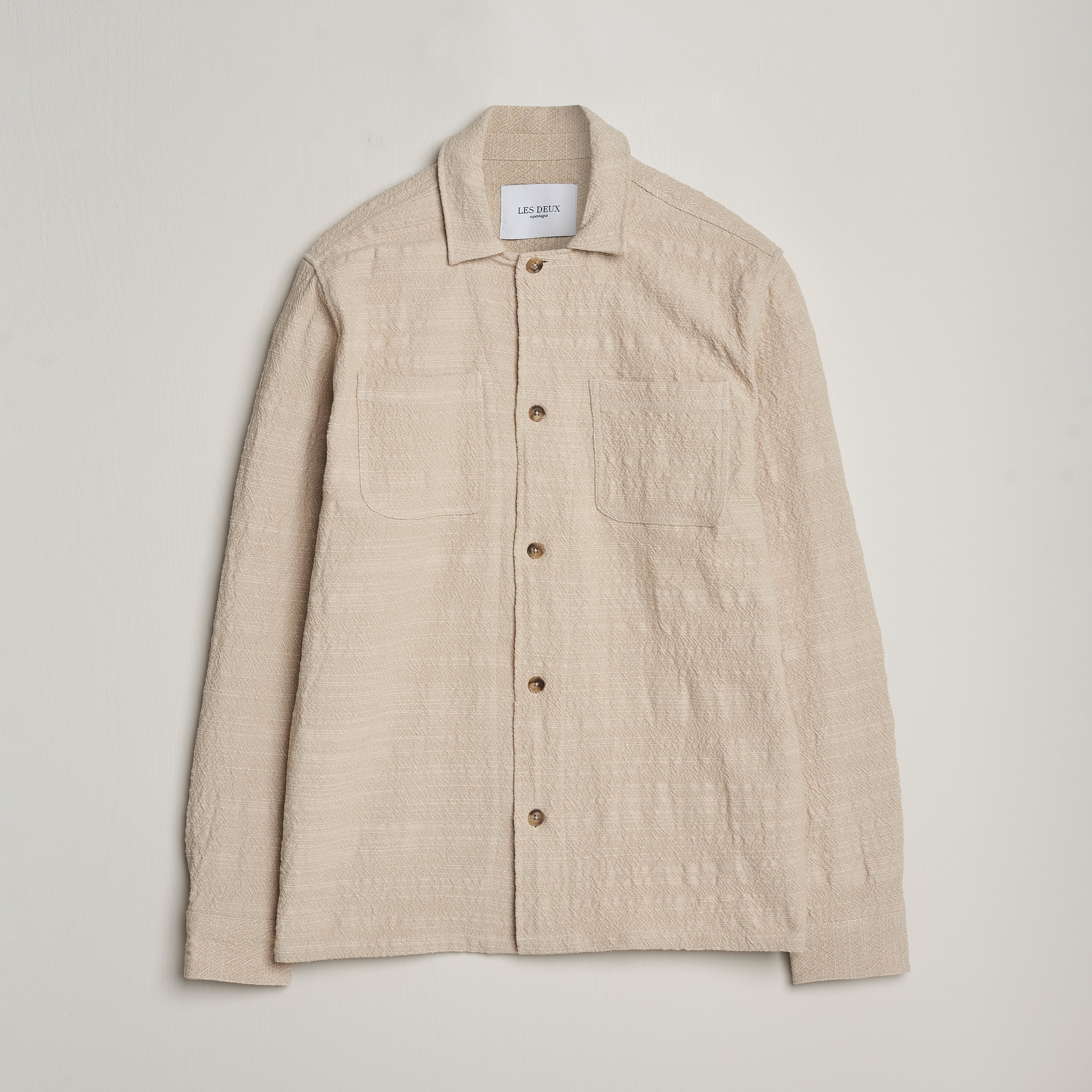Les Deux Isaac Overshirt Ivory | Herr - Care of Carl