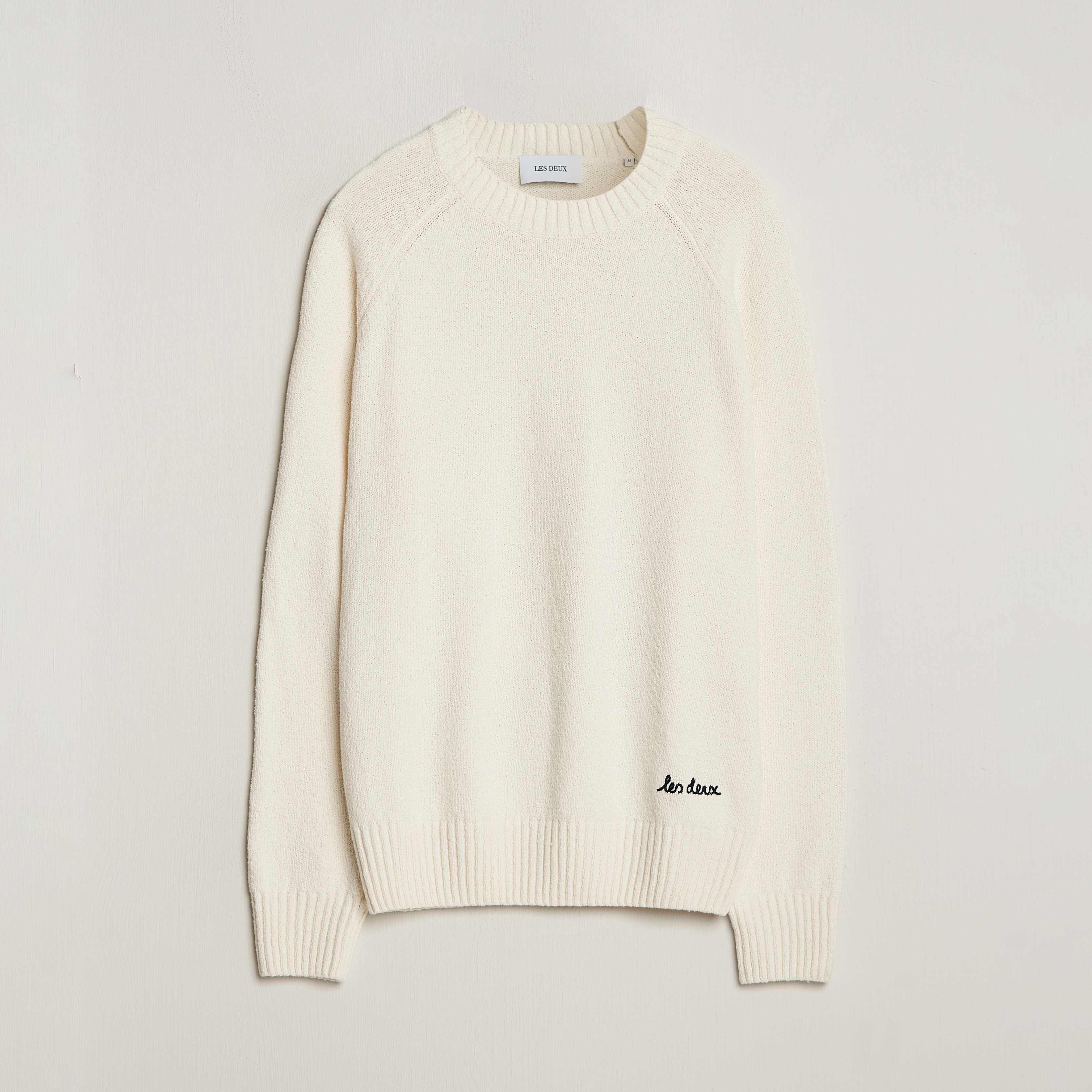 Les Deux Brad Roundneck Knit Ivory | Herr - Care of Carl