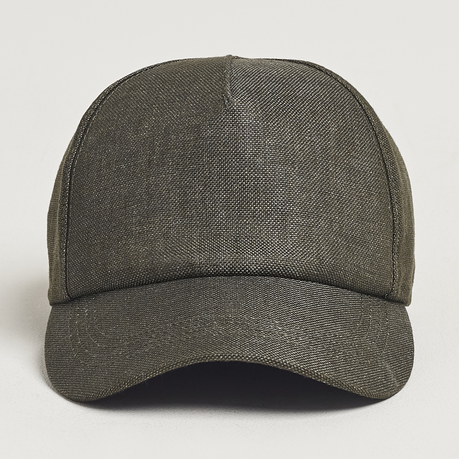 Wigéns Baseball Linen Cap Dark Olive | Herr - Care of Carl