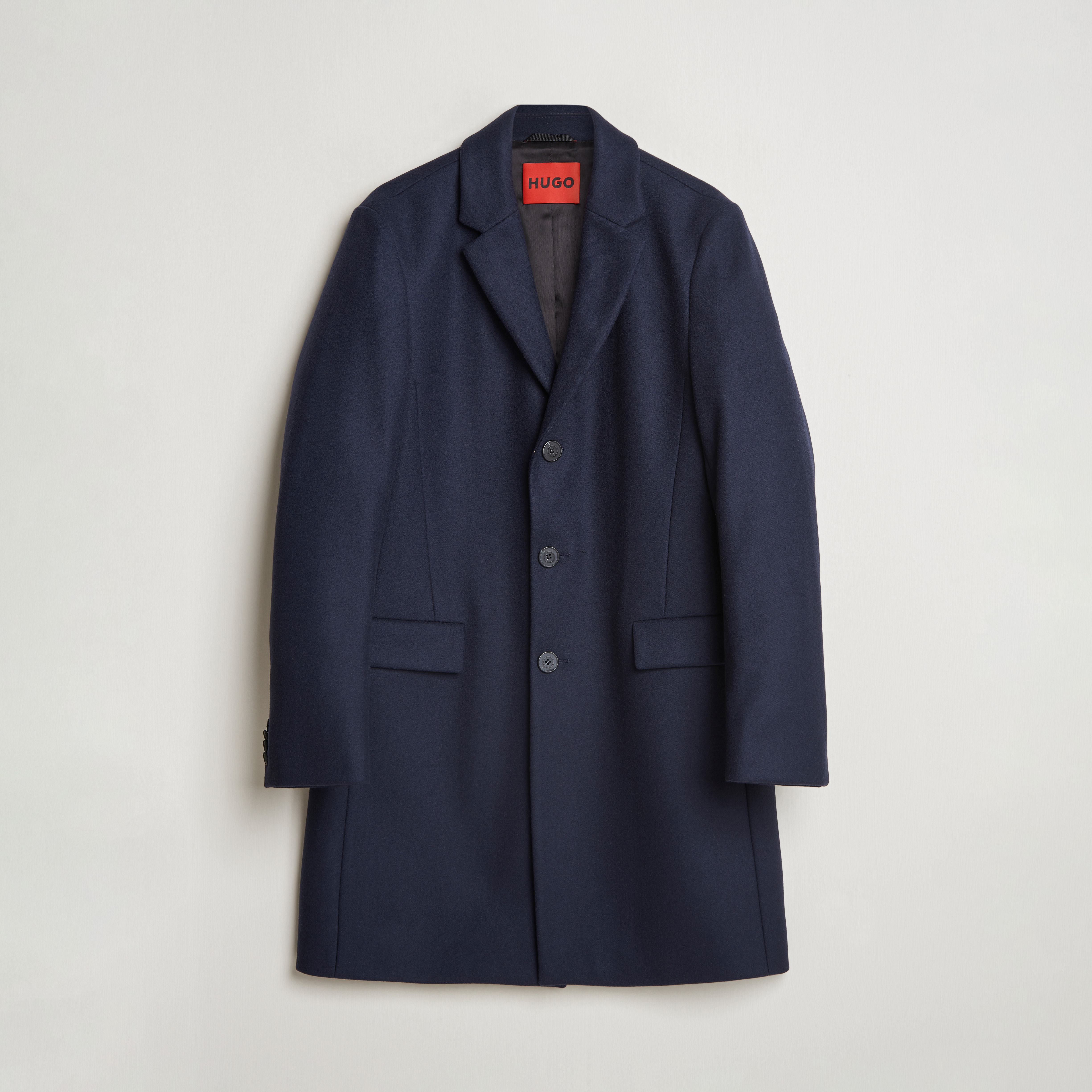 HUGO Migor Wool Coat Dark Blue | Herr - Care of Carl