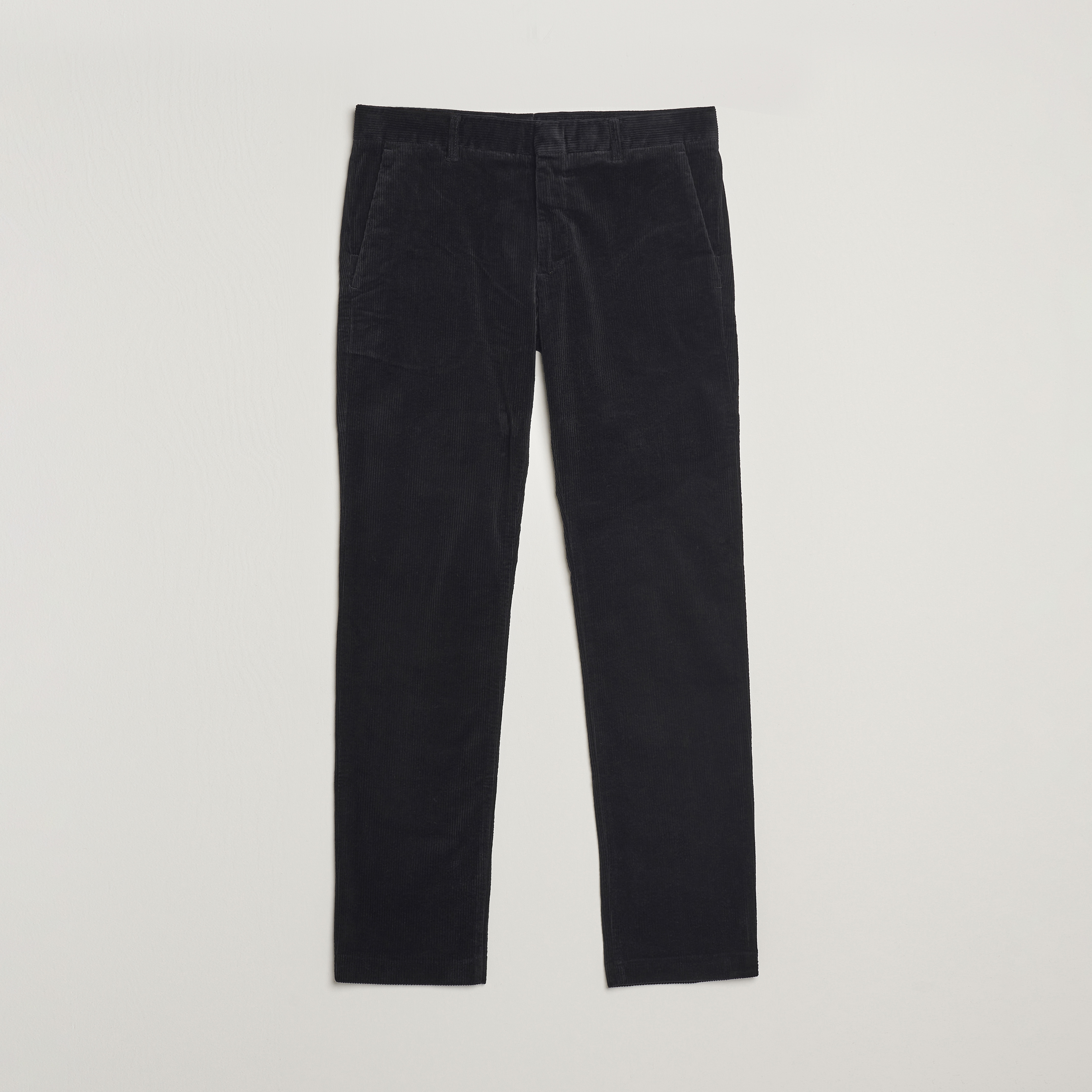 NN07 Theo Regular Fit Corduroy Chinos Black | Herr - Care of Carl
