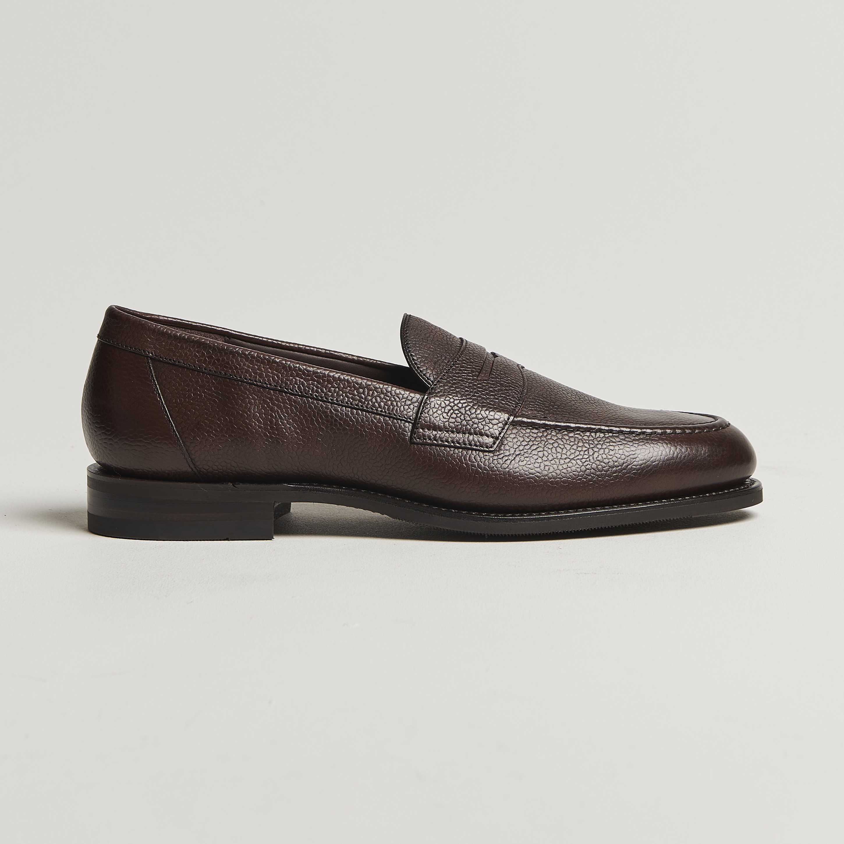 Loake 1880 Imperial Grained Penny Loafer Dark Brown | Herr - Care of Carl