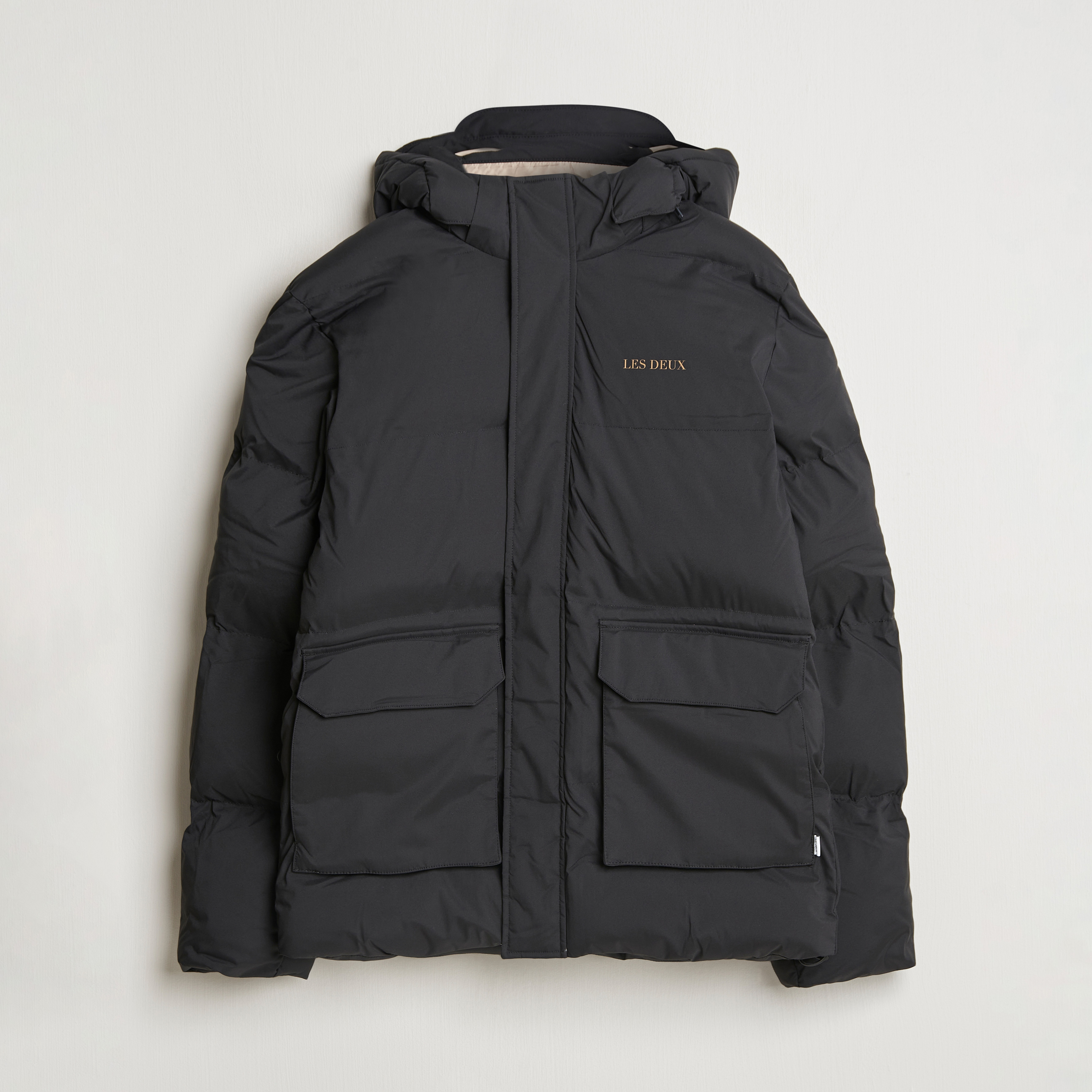 Les Deux Montreal Puffer Jacket Black | Herr - Care of Carl