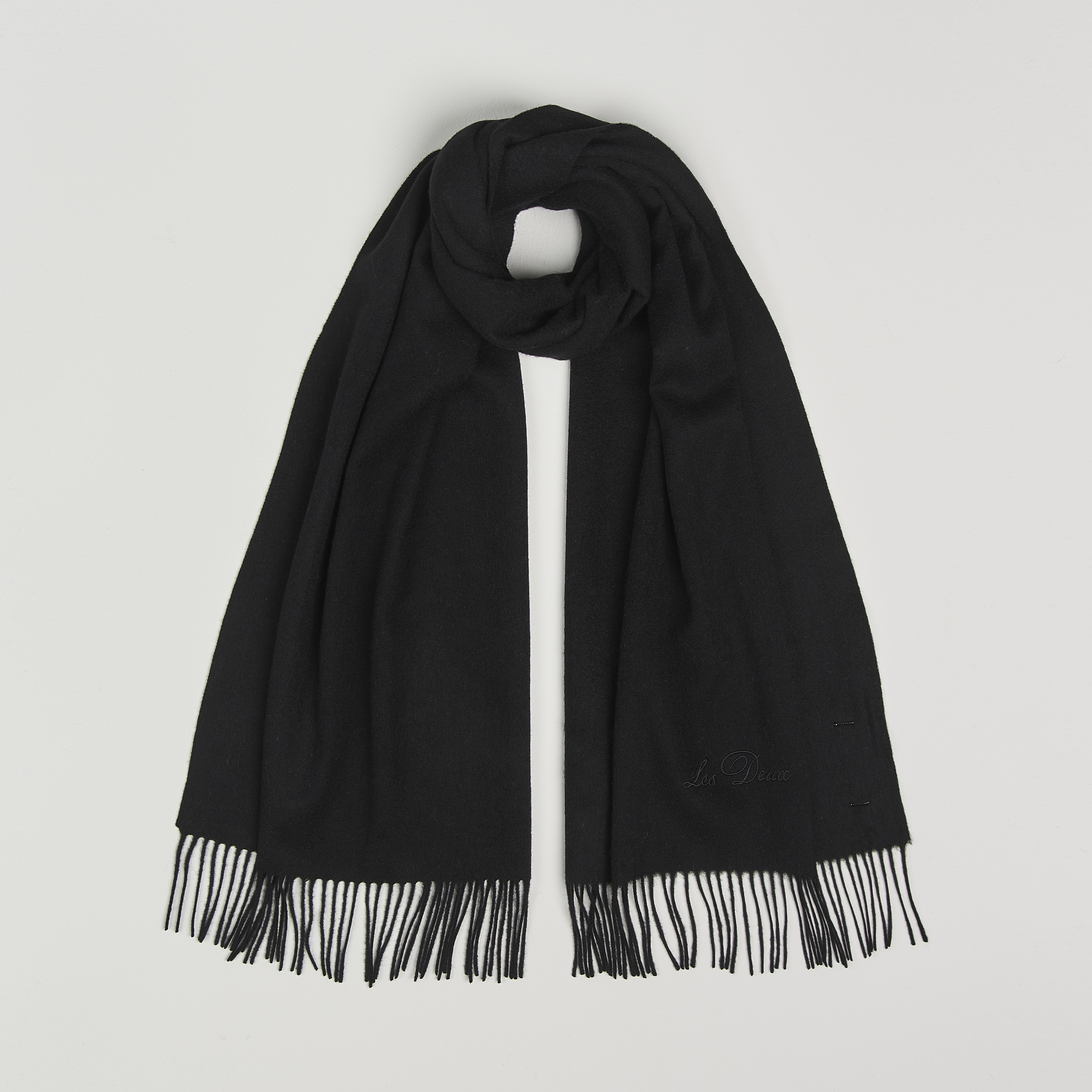 Les Deux Wayne Wool Scarf Black | Herr - Care of Carl
