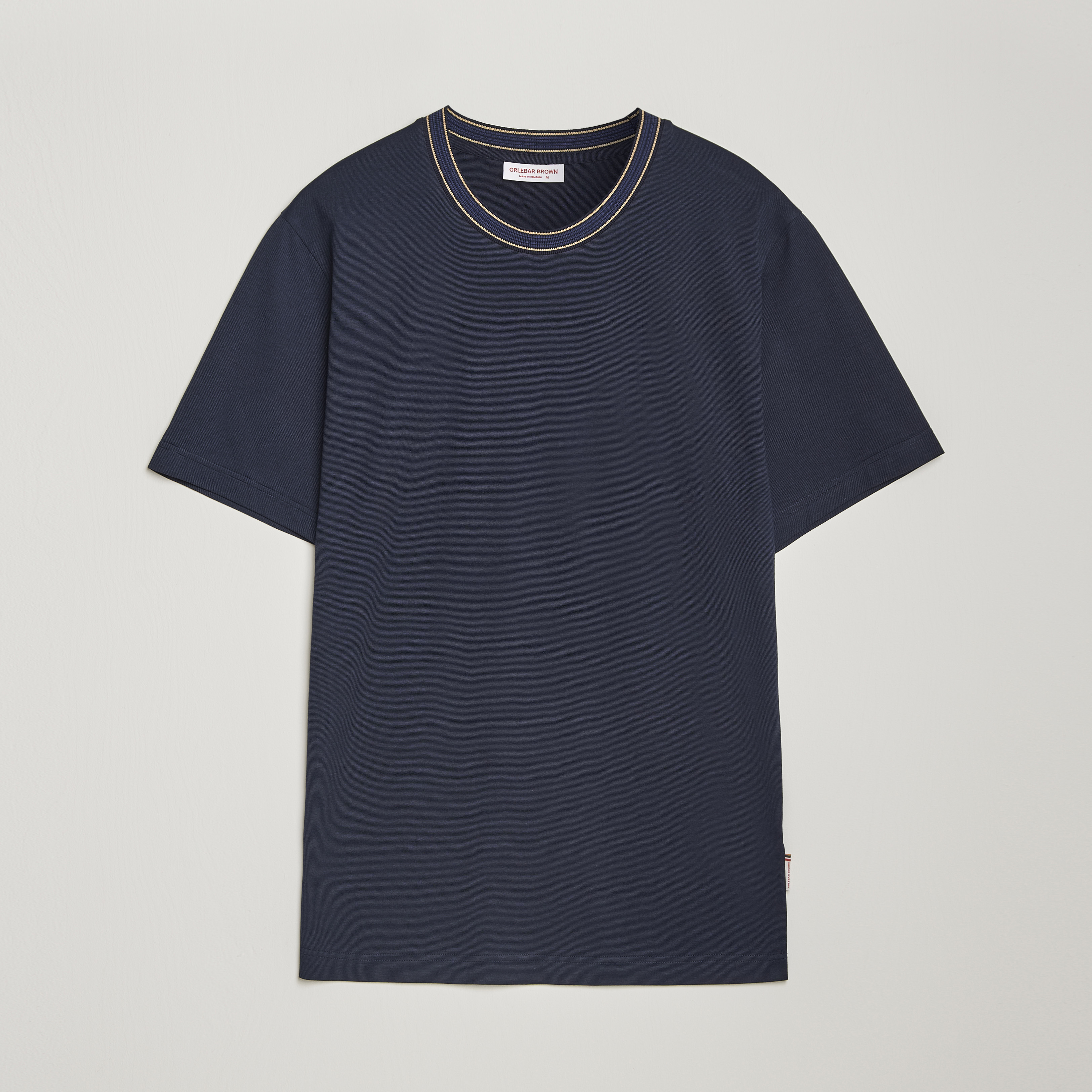 Orlebar Brown OB Standard Ribbon Tipping T-Shirt Night Iris | Herr - Care o