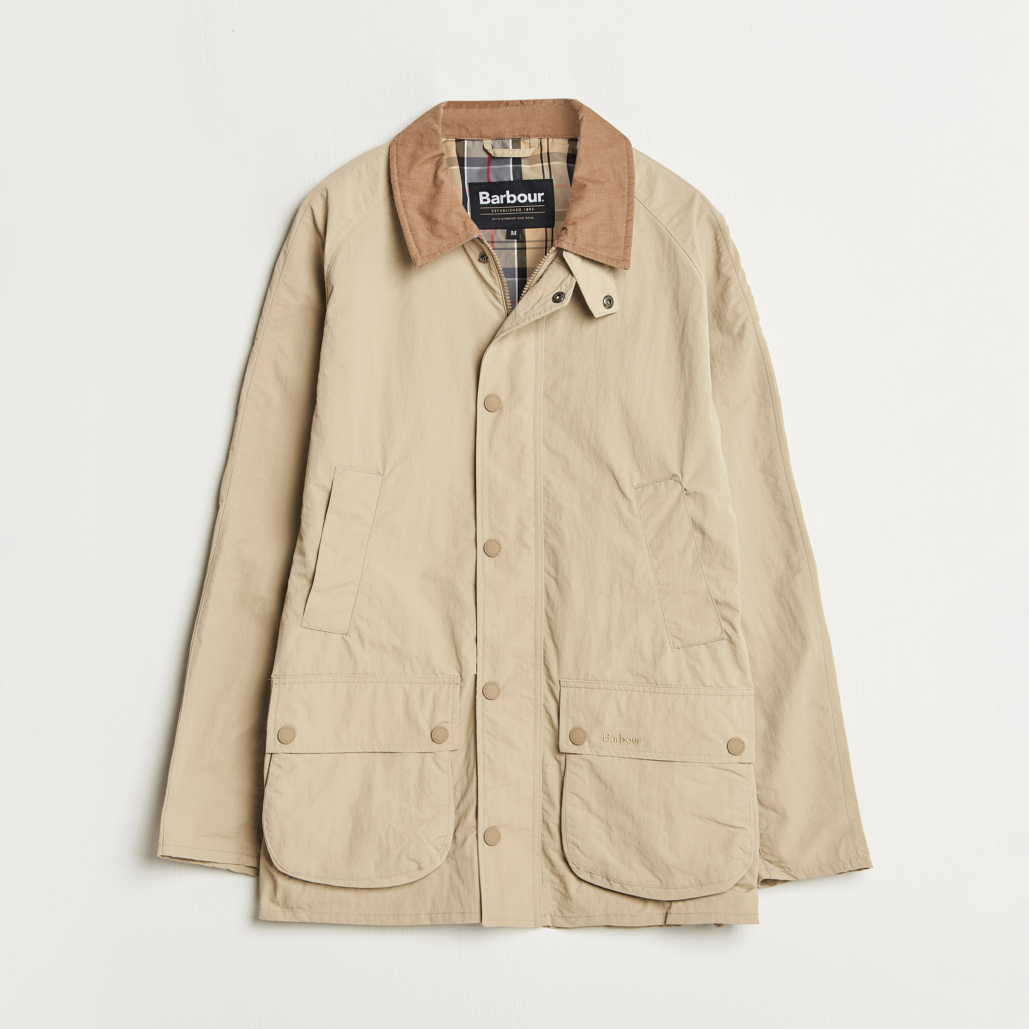 Barbour Lifestyle Ashby Showerproof Jacket Washed Stone | Herr - Care of Ca