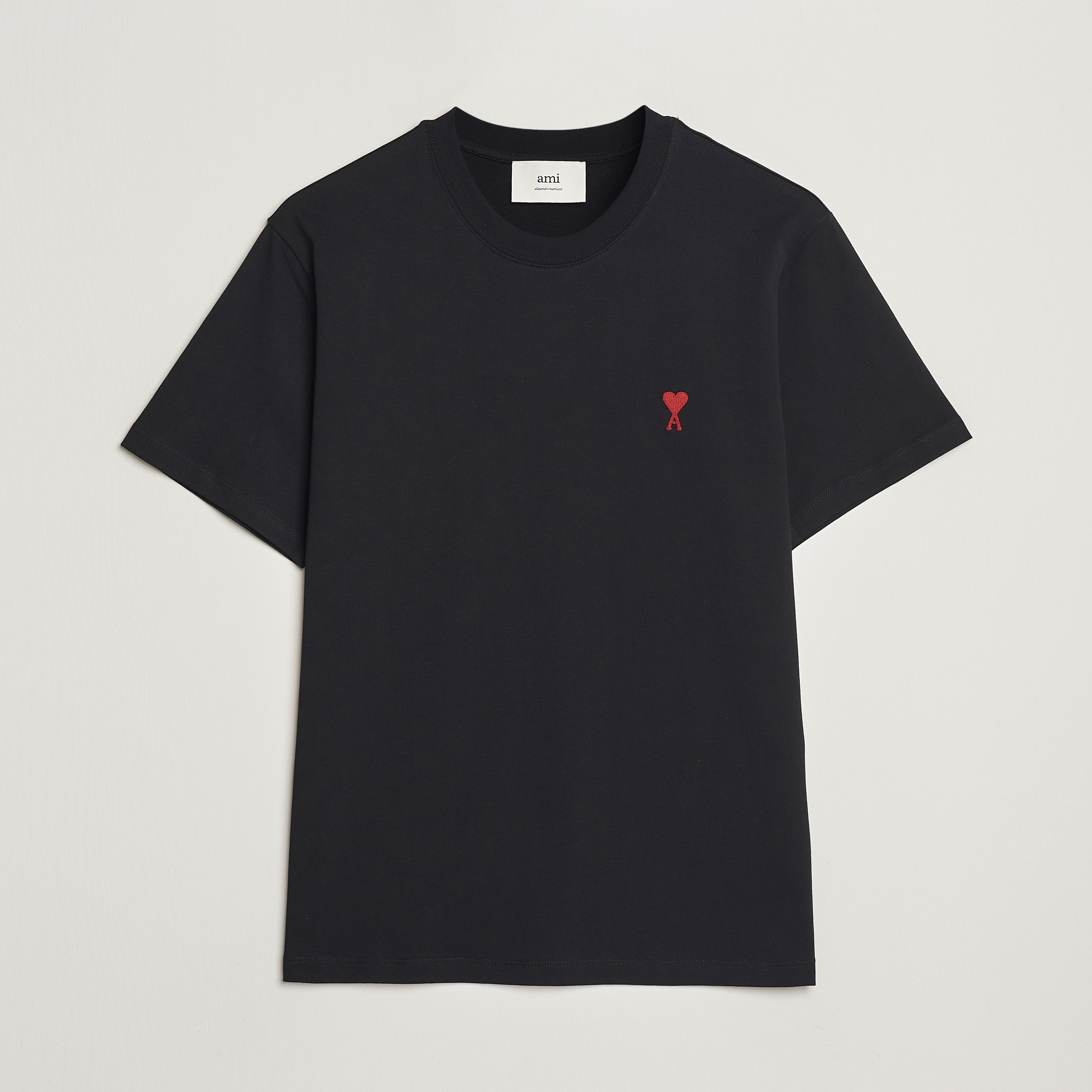 AMI Heart Logo T-Shirt Black | Herr - Care of Carl