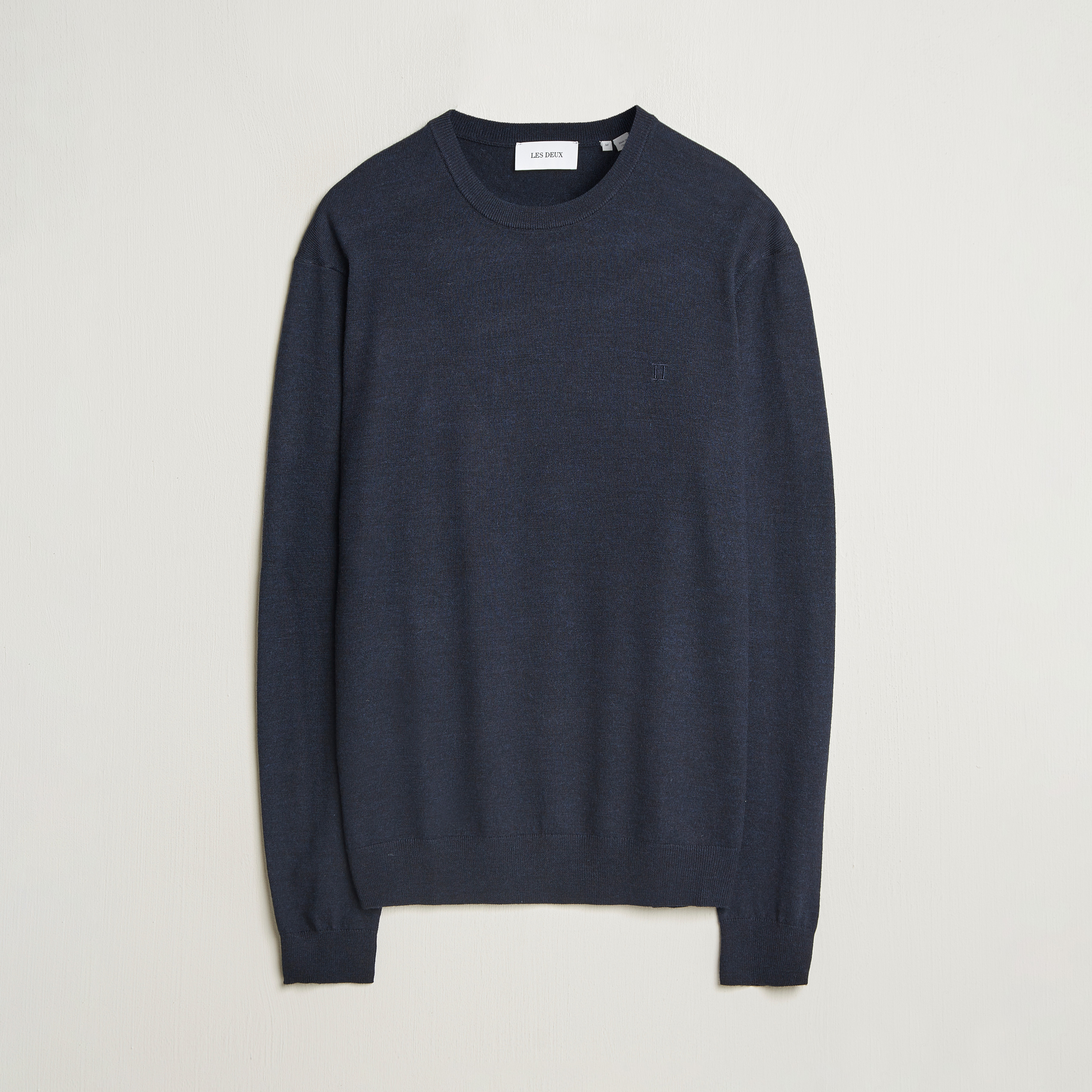 Les Deux Greyson Merino Knit Dark Navy | Herr - Care of Carl