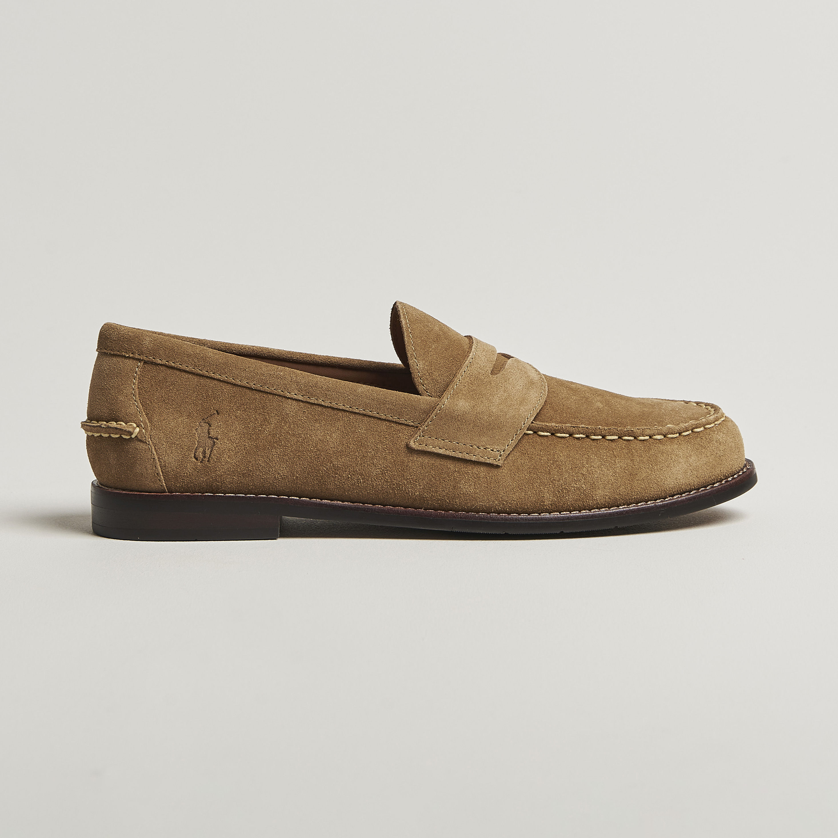 Polo Ralph Lauren Alston Suede Penny Loafers Desert Tan | Herr - Care of Ca