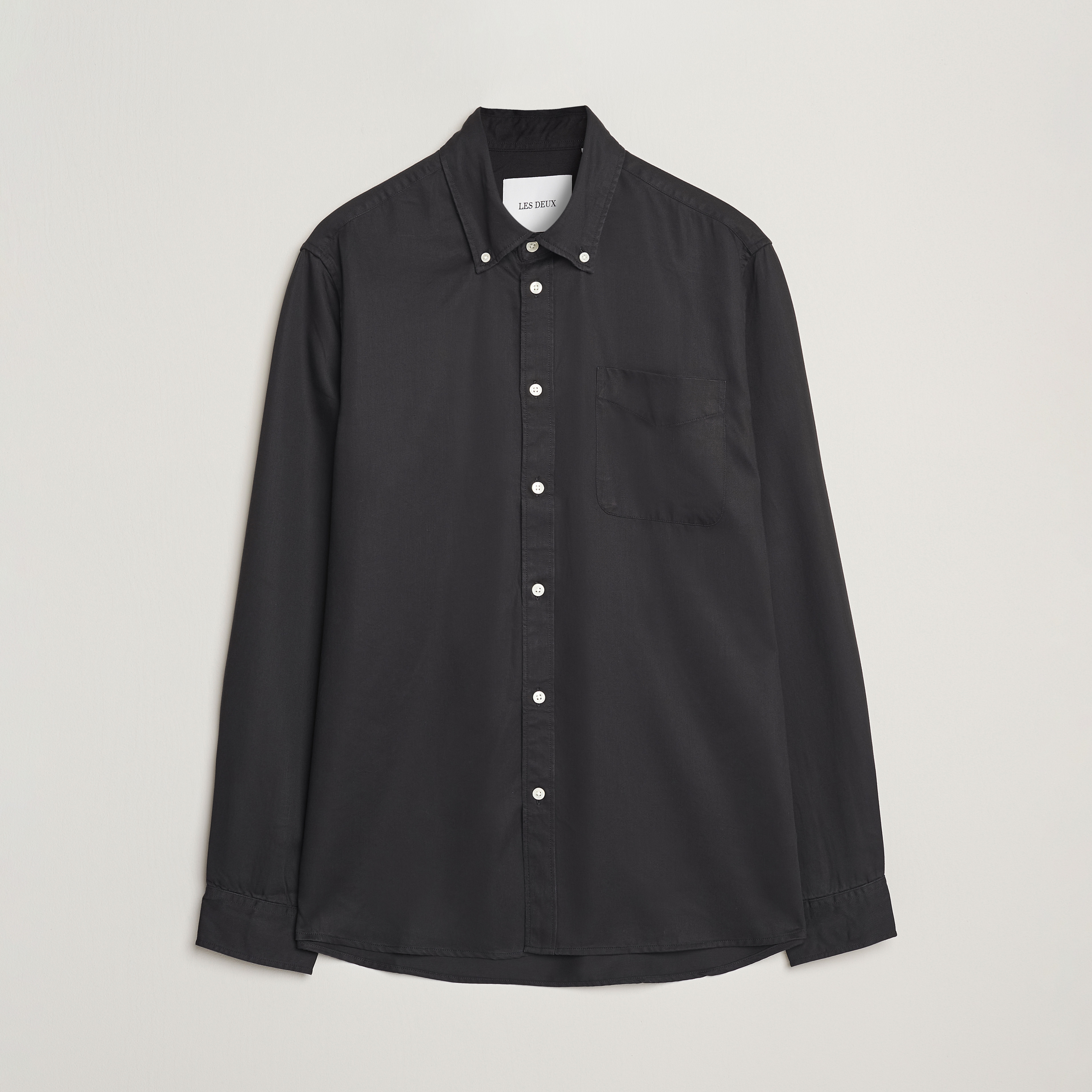Les Deux Kent Tencel Shirt Black | Herr - Care of Carl