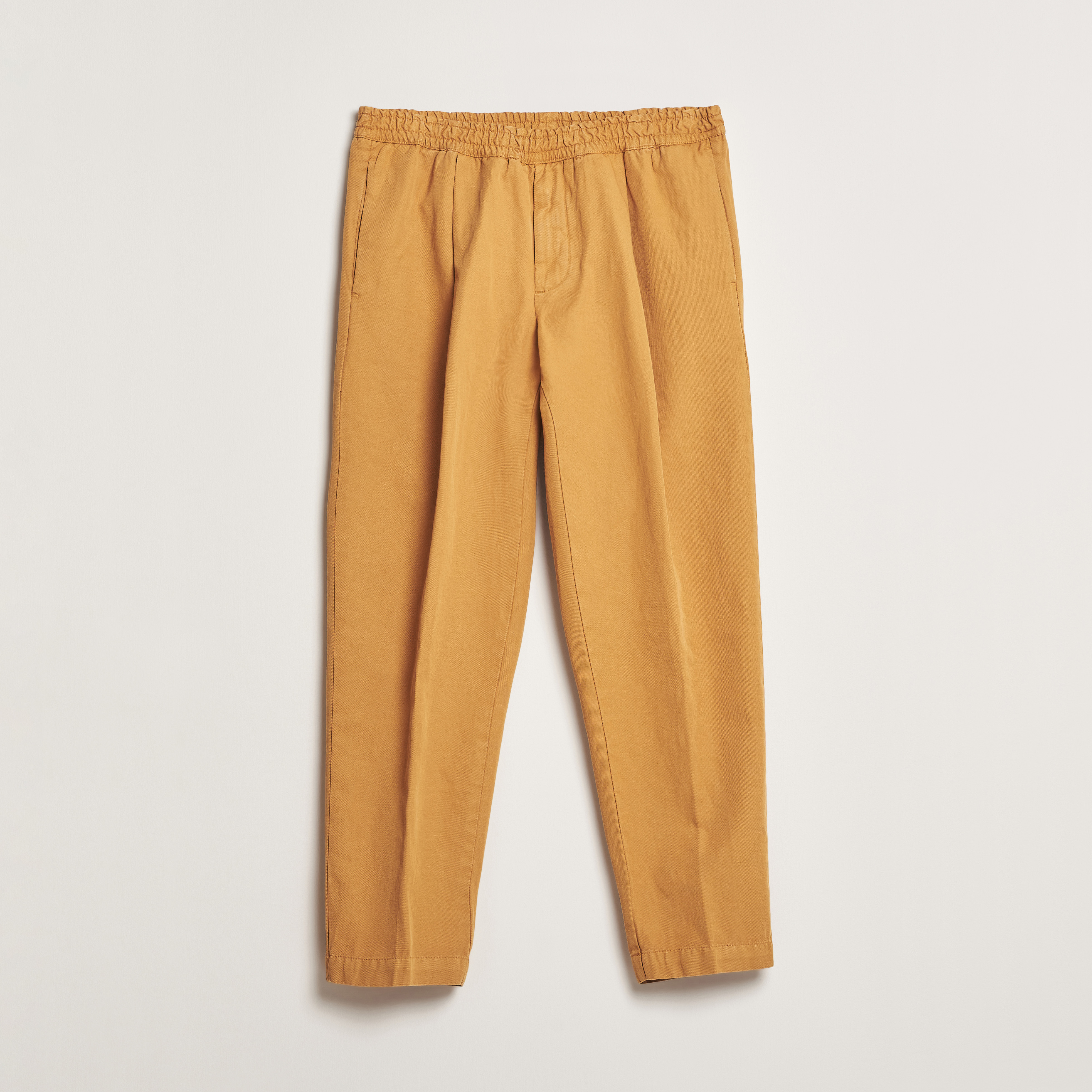 Briglia 1949 Cotton/Linen Drawstring Pants Rust | Herr - Care of Carl