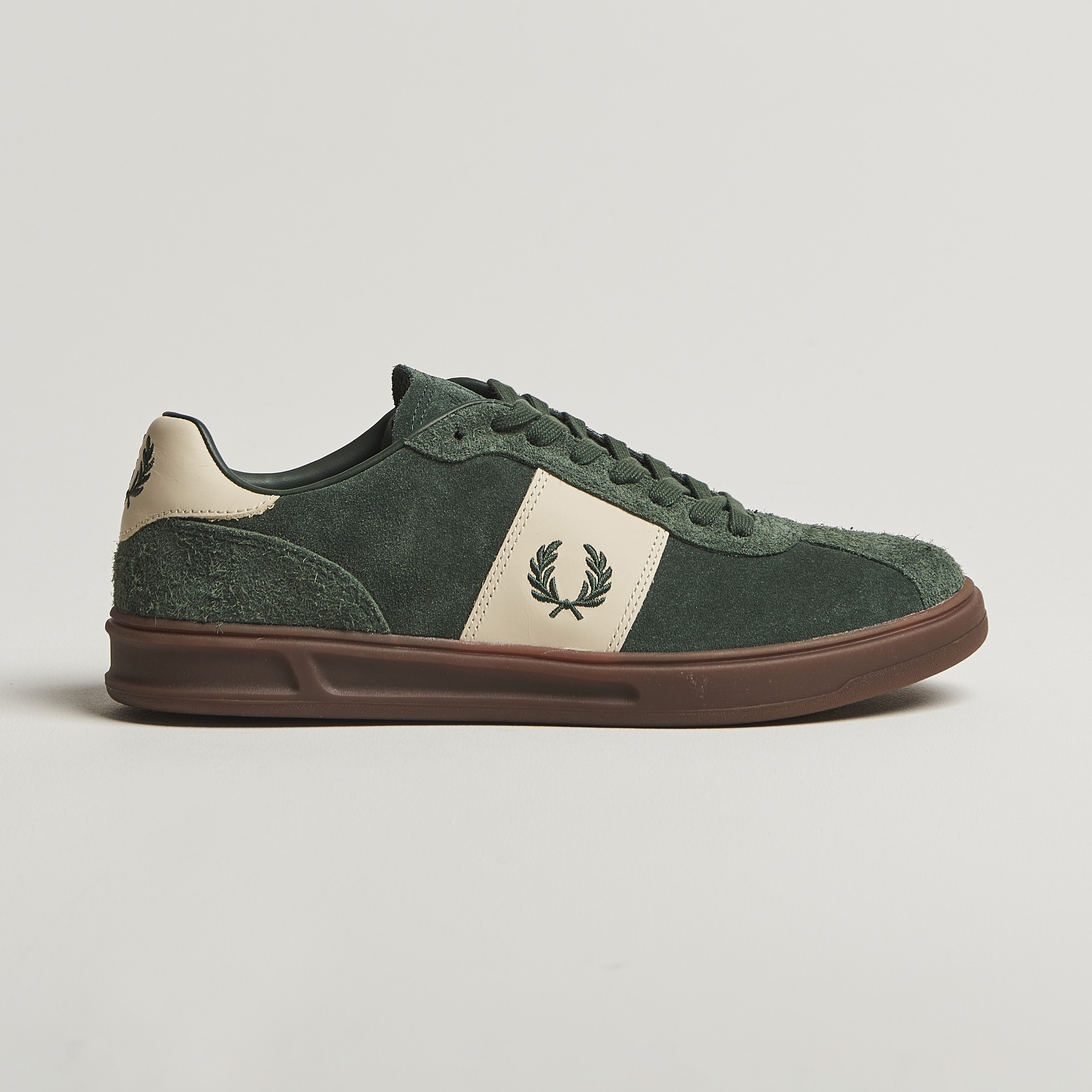 Fred Perry B4 Suede Sneaker Court Green | Herr - Care of Carl