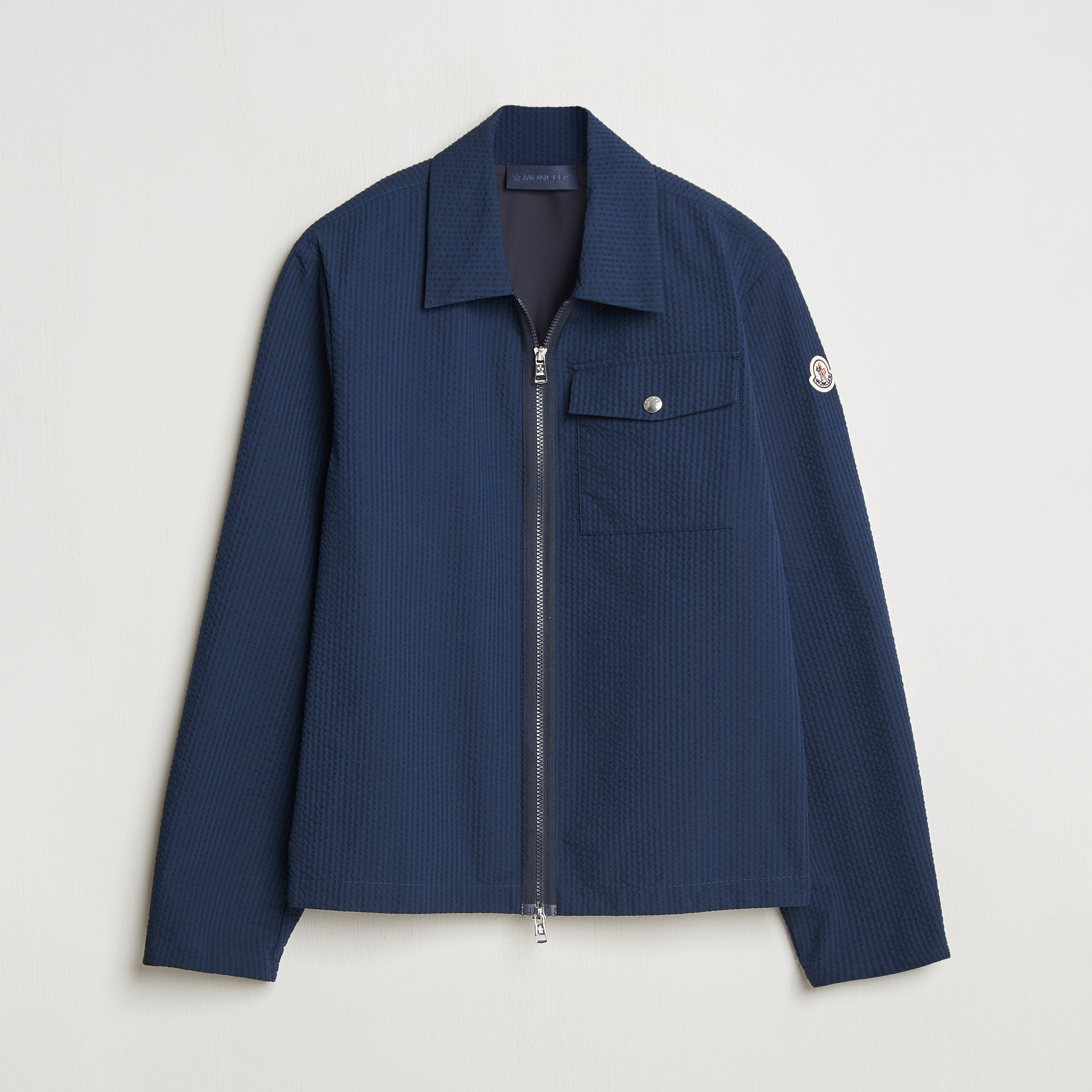 Moncler Zip Overshirt Navy | Herr - Care of Carl