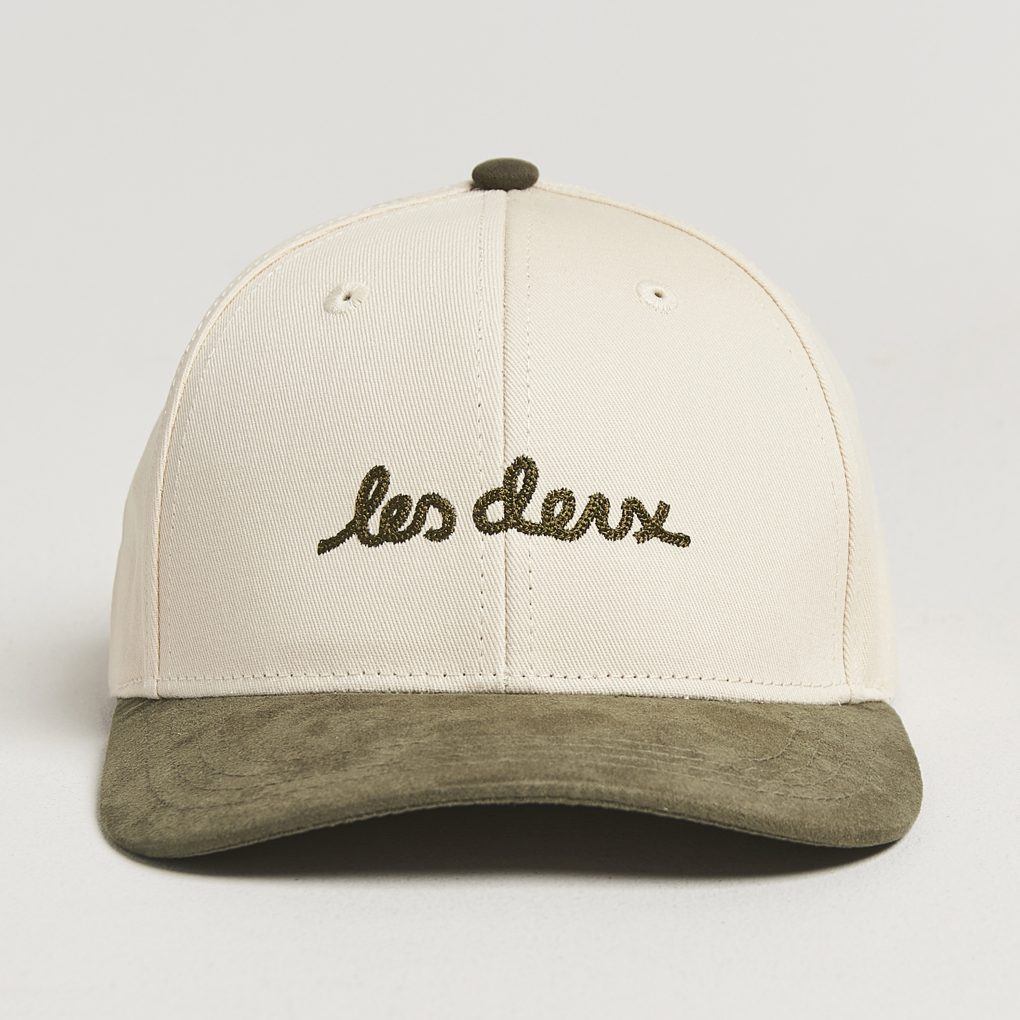 Les Deux Brad Contrast Suede Baseball Cap Ivory | Herr - Care of Carl