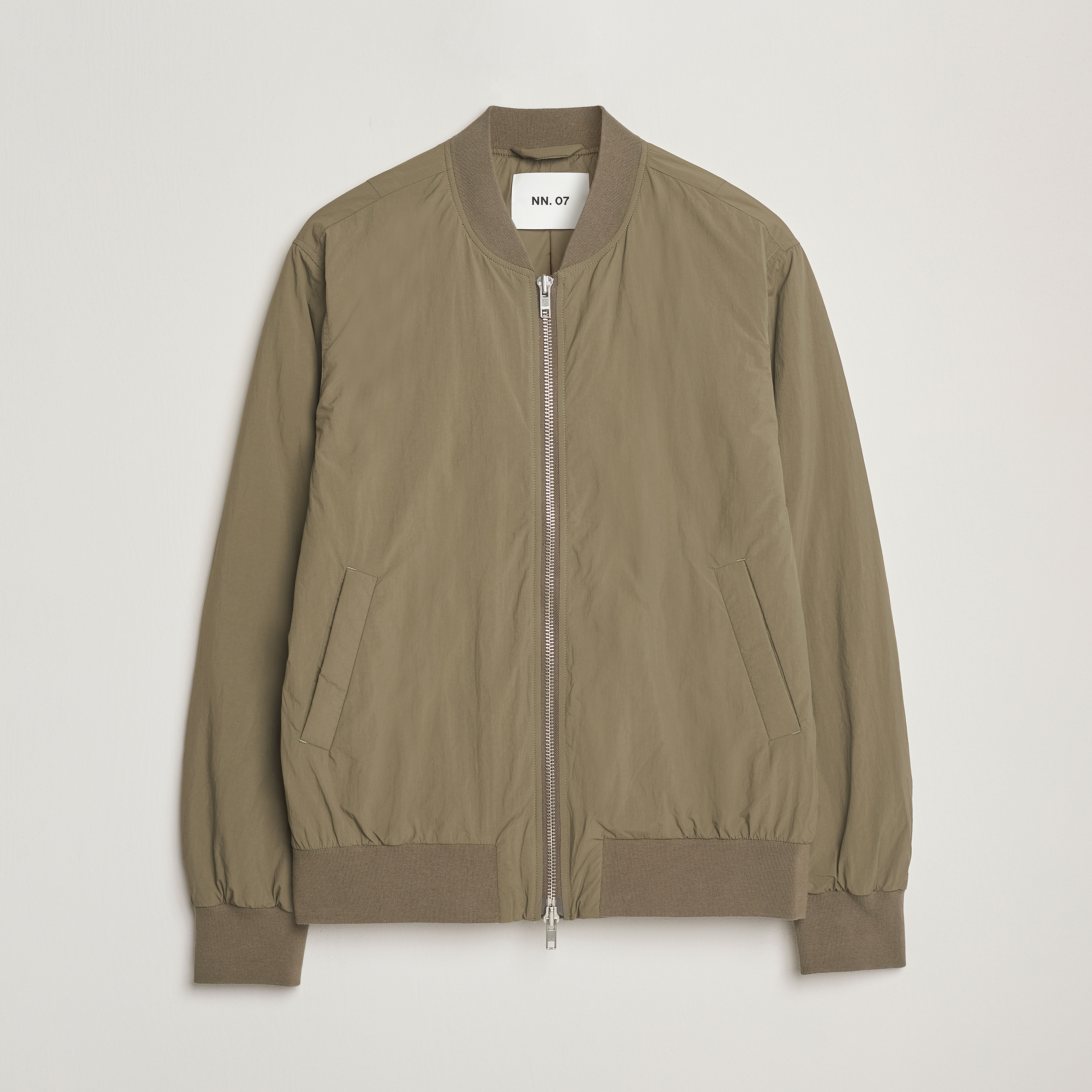 NN07 Dixon Bomber Jacket Capers Green | Herr - Care of Carl