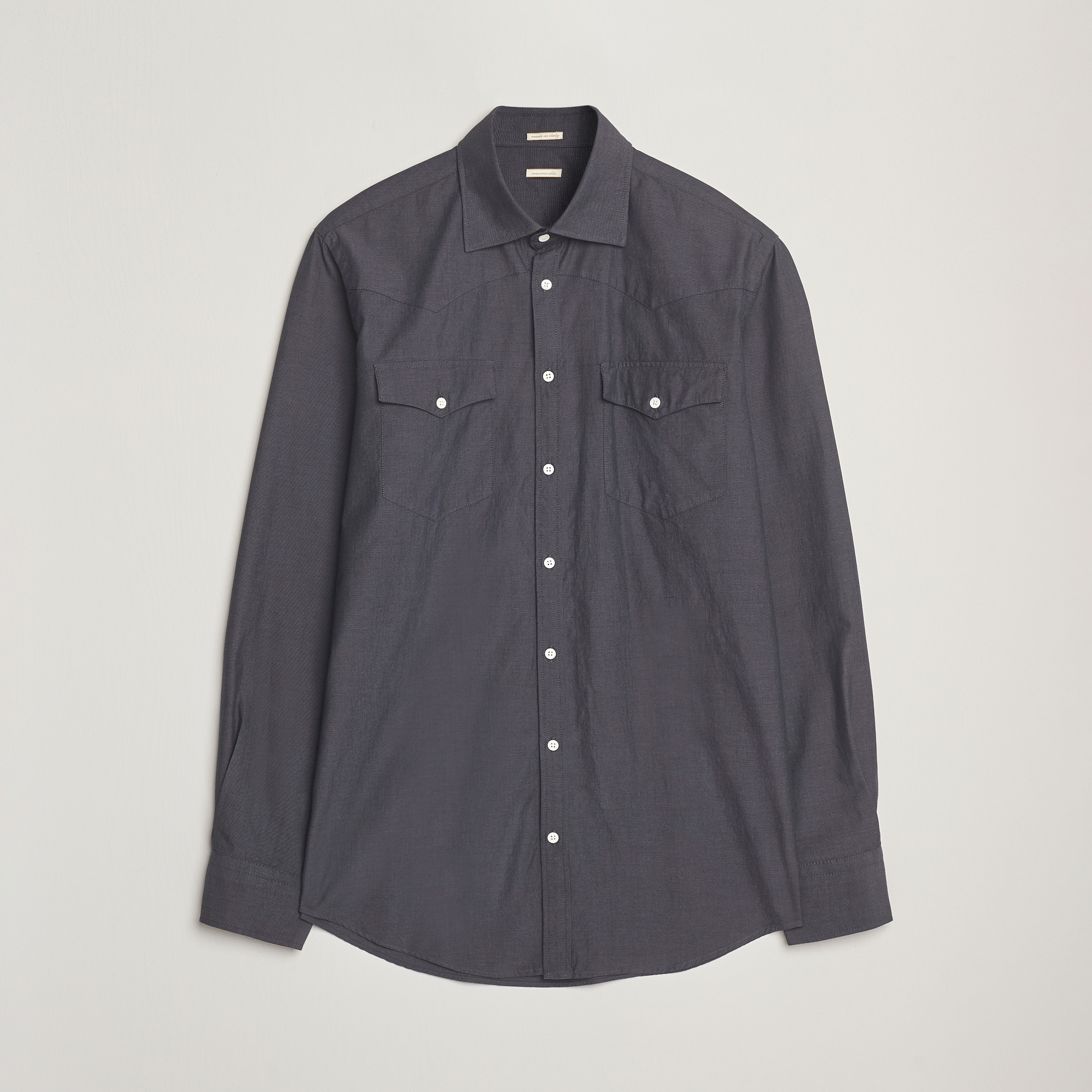 Massimo Alba Arizona Western Shirt Dark Blue | Herr - Care of Carl