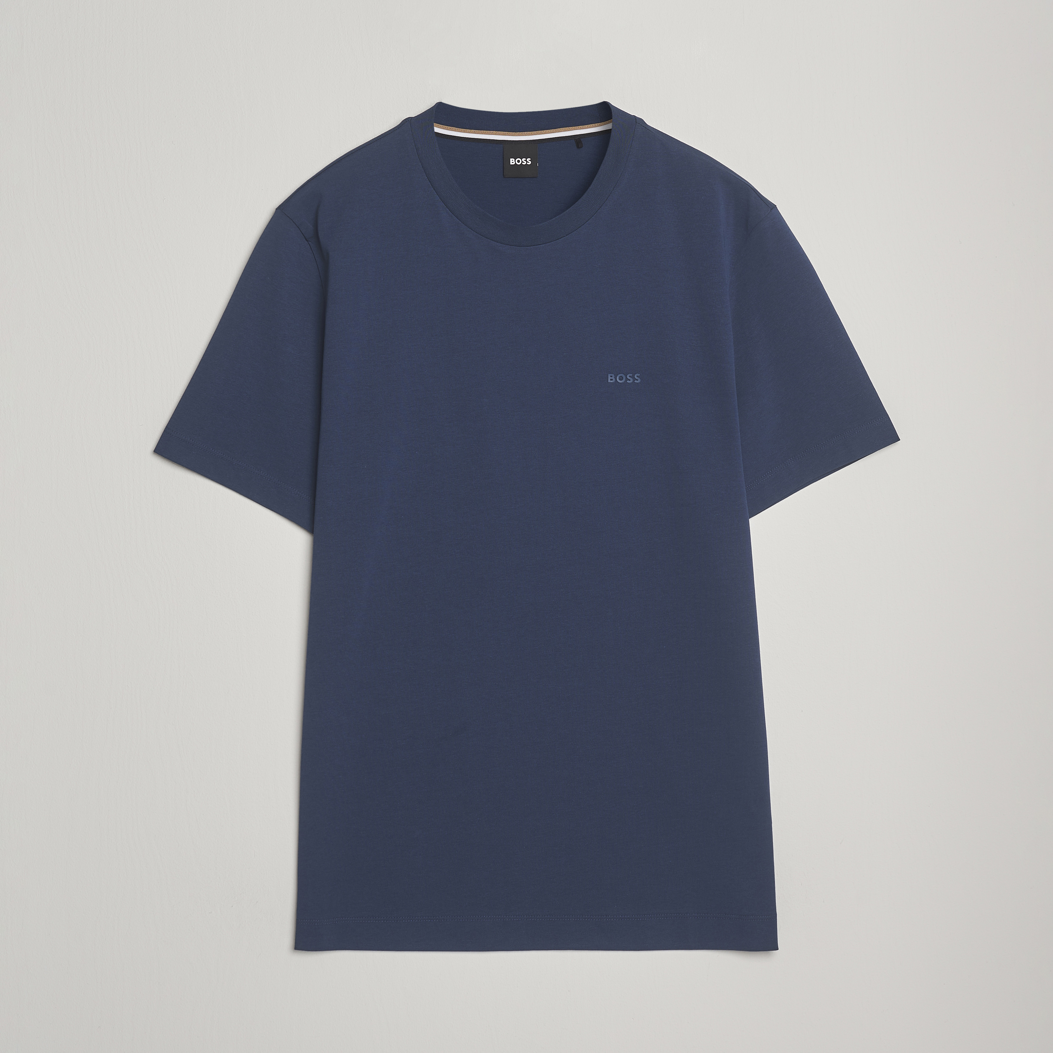 BOSS BLACK Thompson Crew Neck T-Shirt Open Blue | Herr - Care of Carl