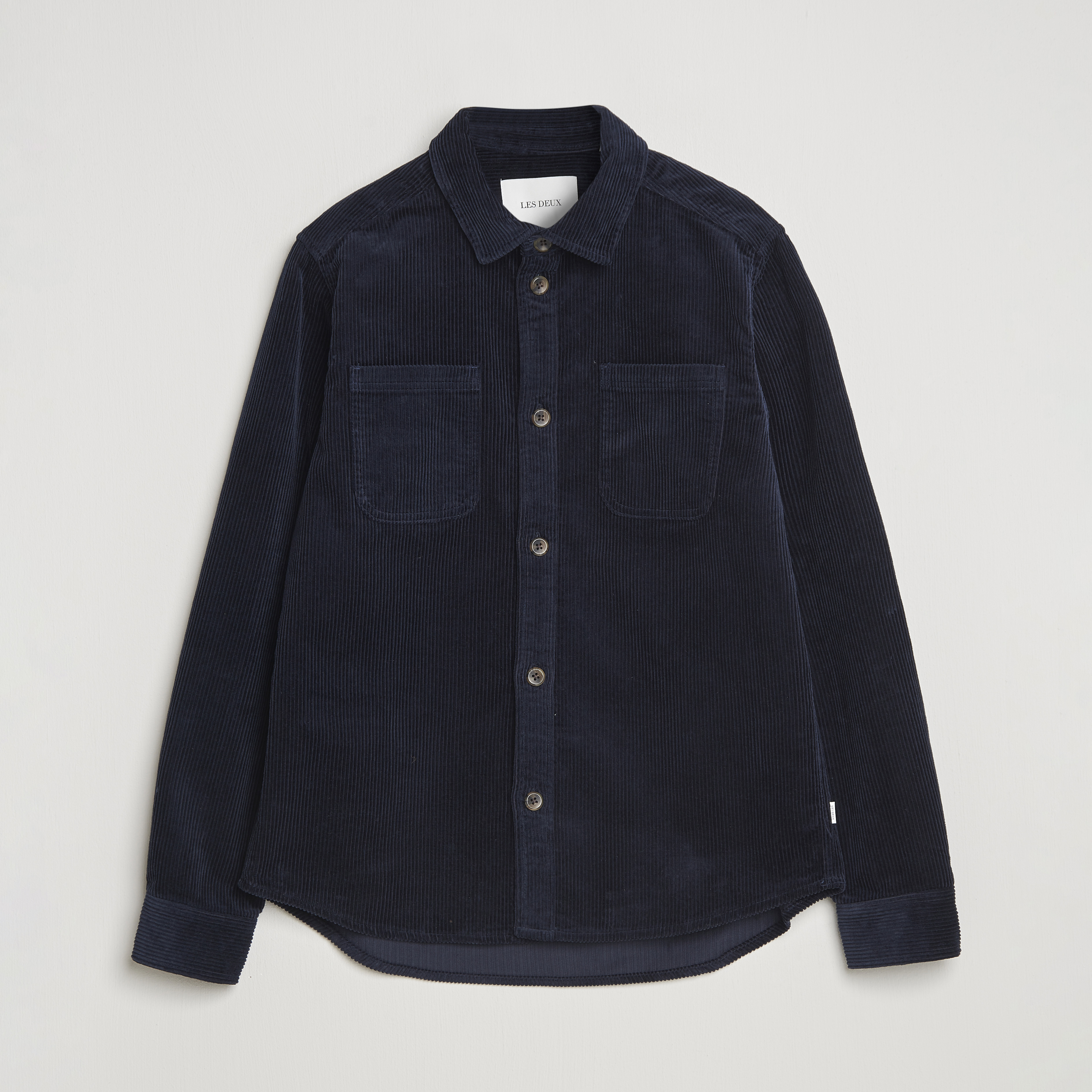 Les Deux Kody Corduroy Overshirt Navy | Herr - Care of Carl