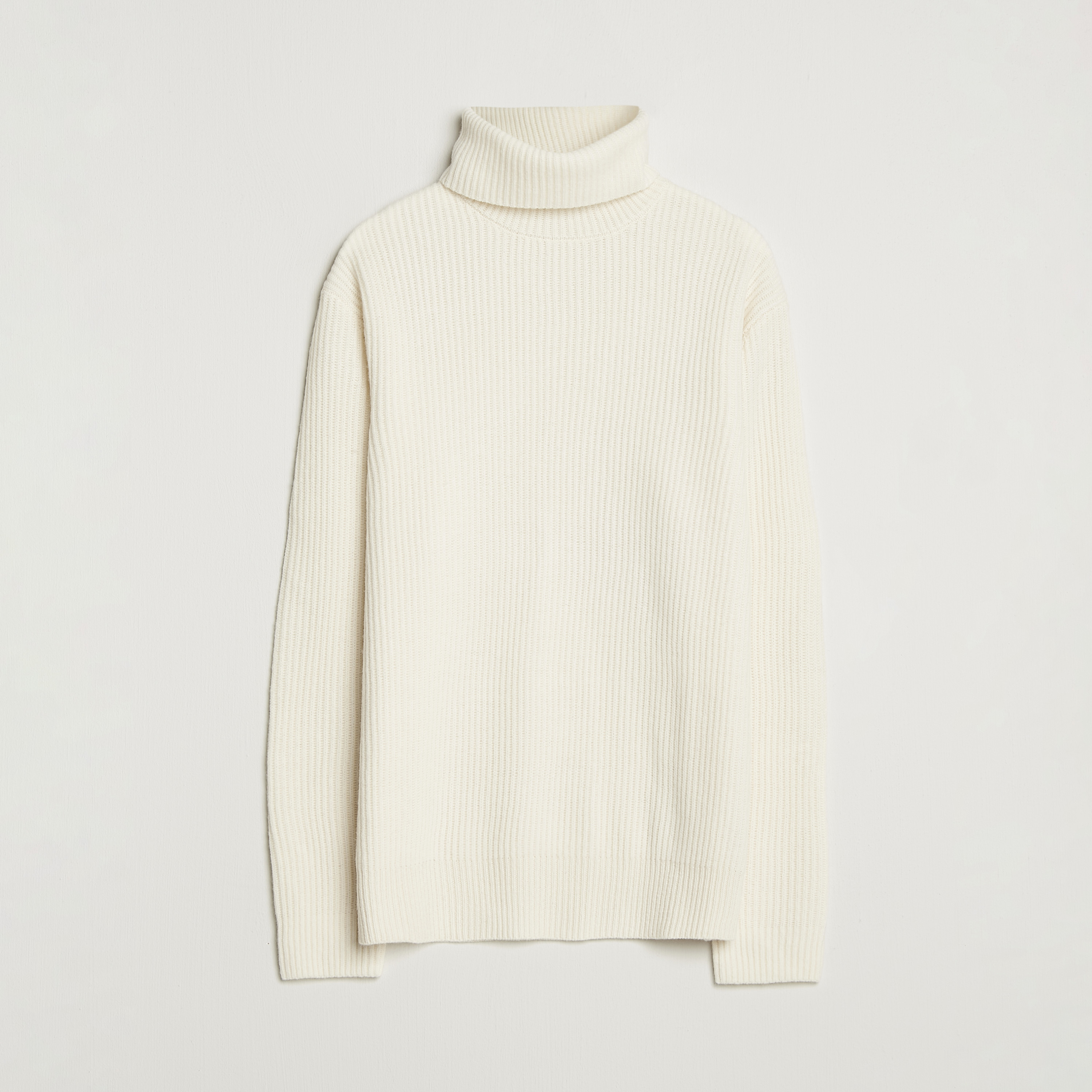 Les Deux Eddie Wool Rib Rollneck Ivory | Herr - Care of Carl