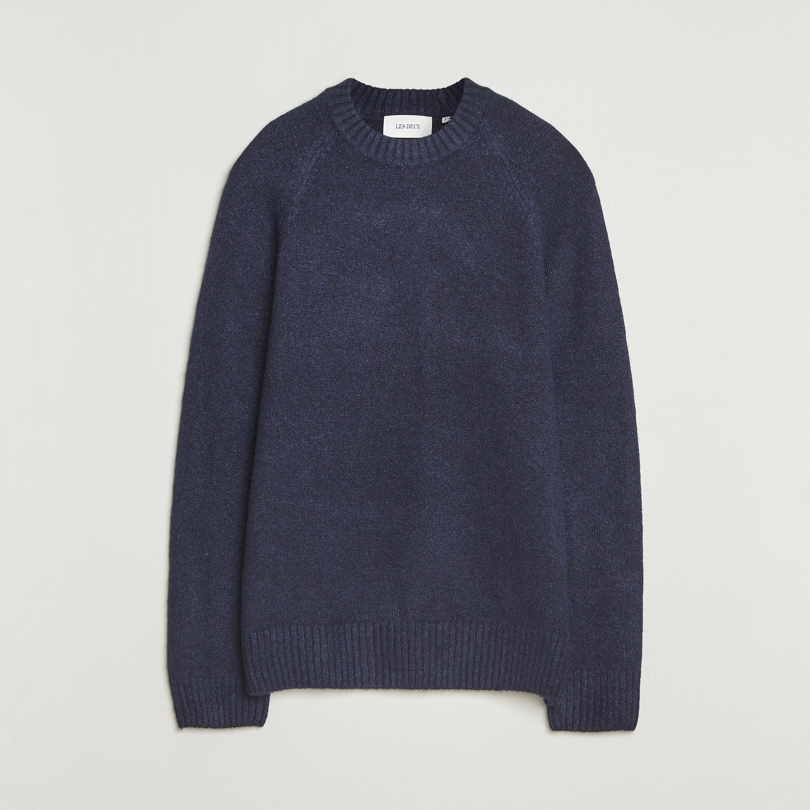Les Deux Gillbert Knitted Crewneck Dark Navy | Herr - Care of Carl